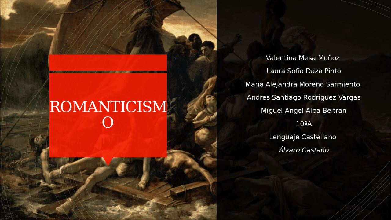 El Romanticismo, diapositivas detalladas - Docsity