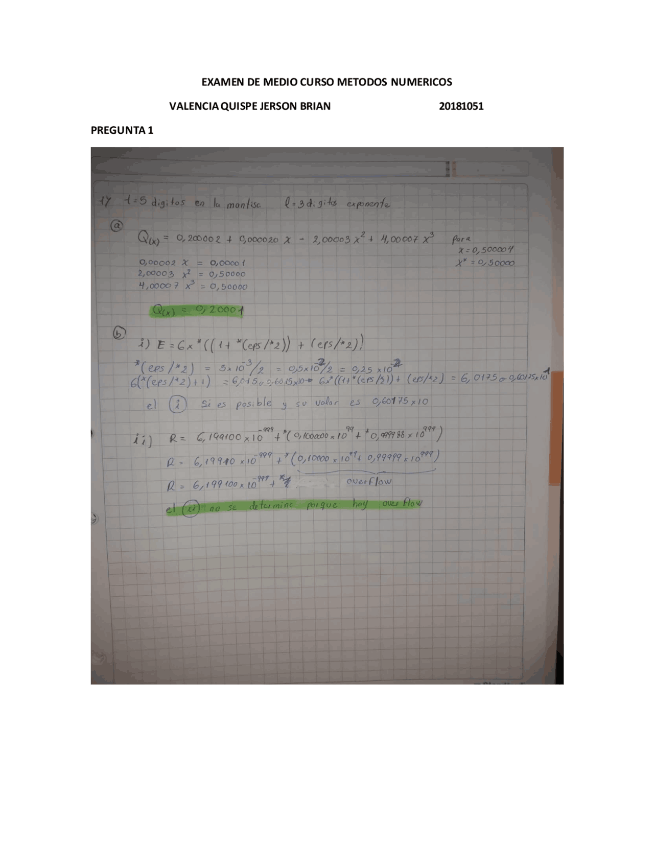 Metodos Numericos Para Resolver Notes De Méthodes Numériques En