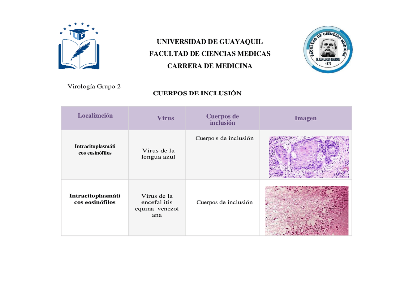 Cuerpos De Inclusión Virología Docsity