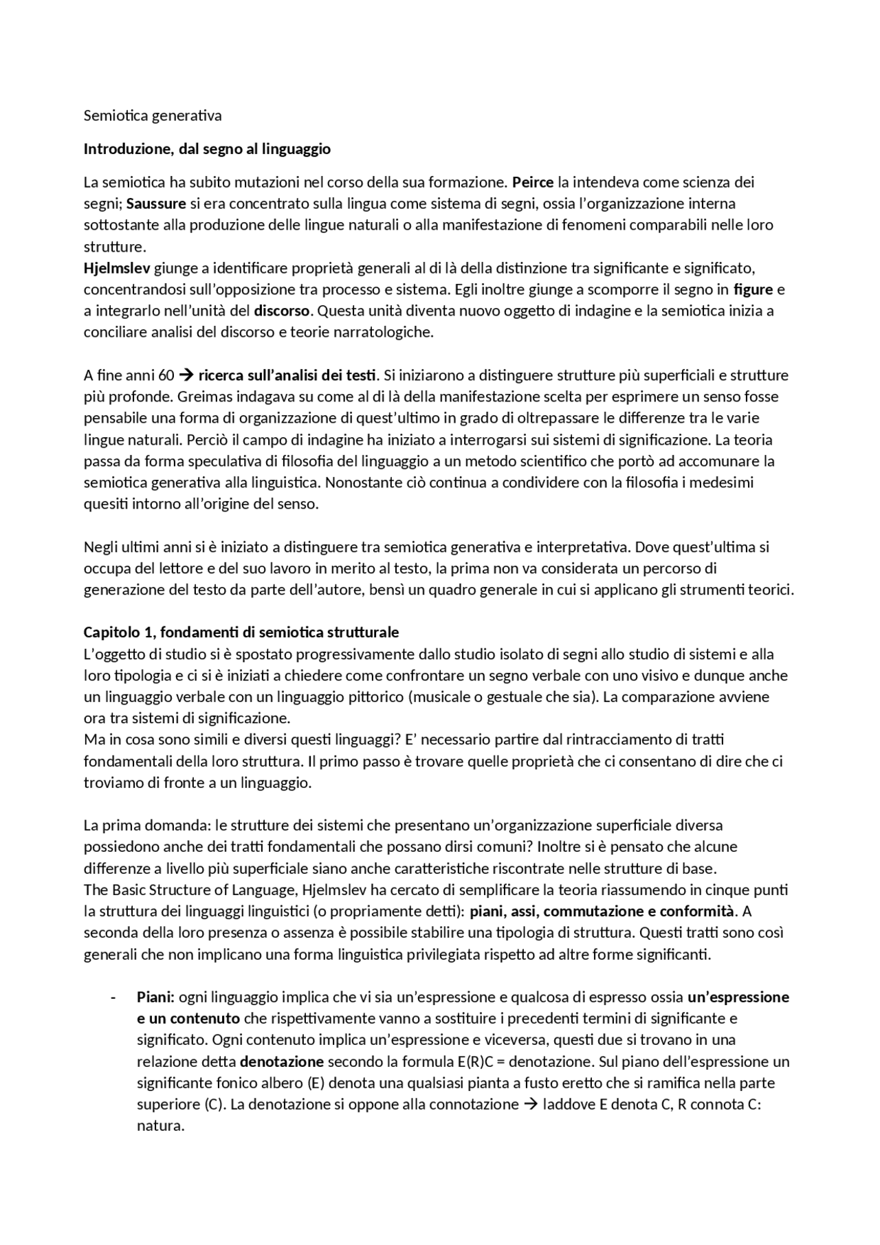 Elementi Di Semiotica Generativa F Marsciani A Zinna Docsity