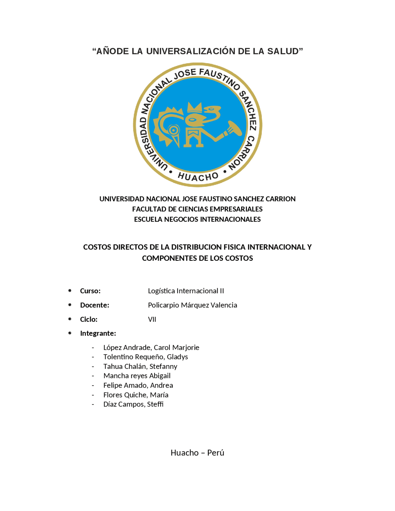 Logistica Internacional Docsity