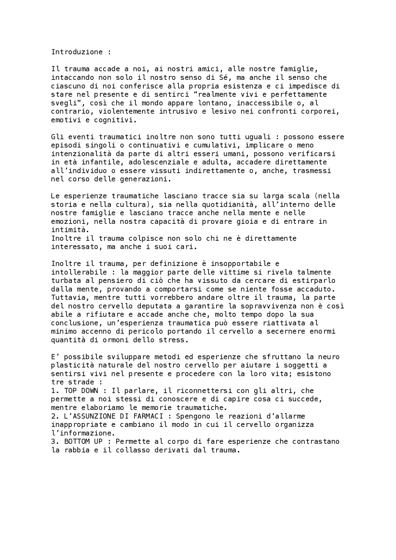 Il Corpo Accusa Il Colpo Docsity