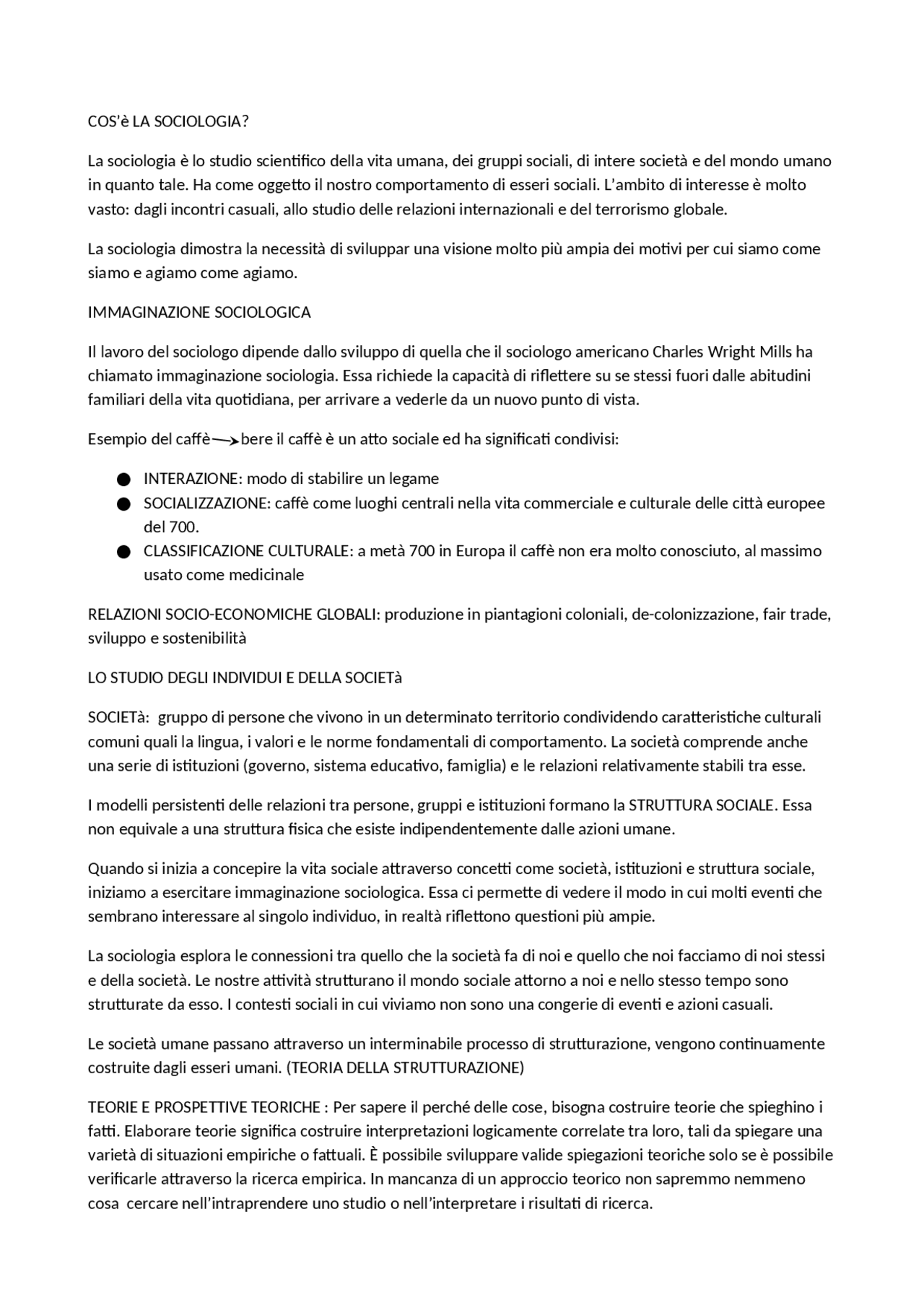 Appunti Manuale Fondamenti Di Sociologia Docsity