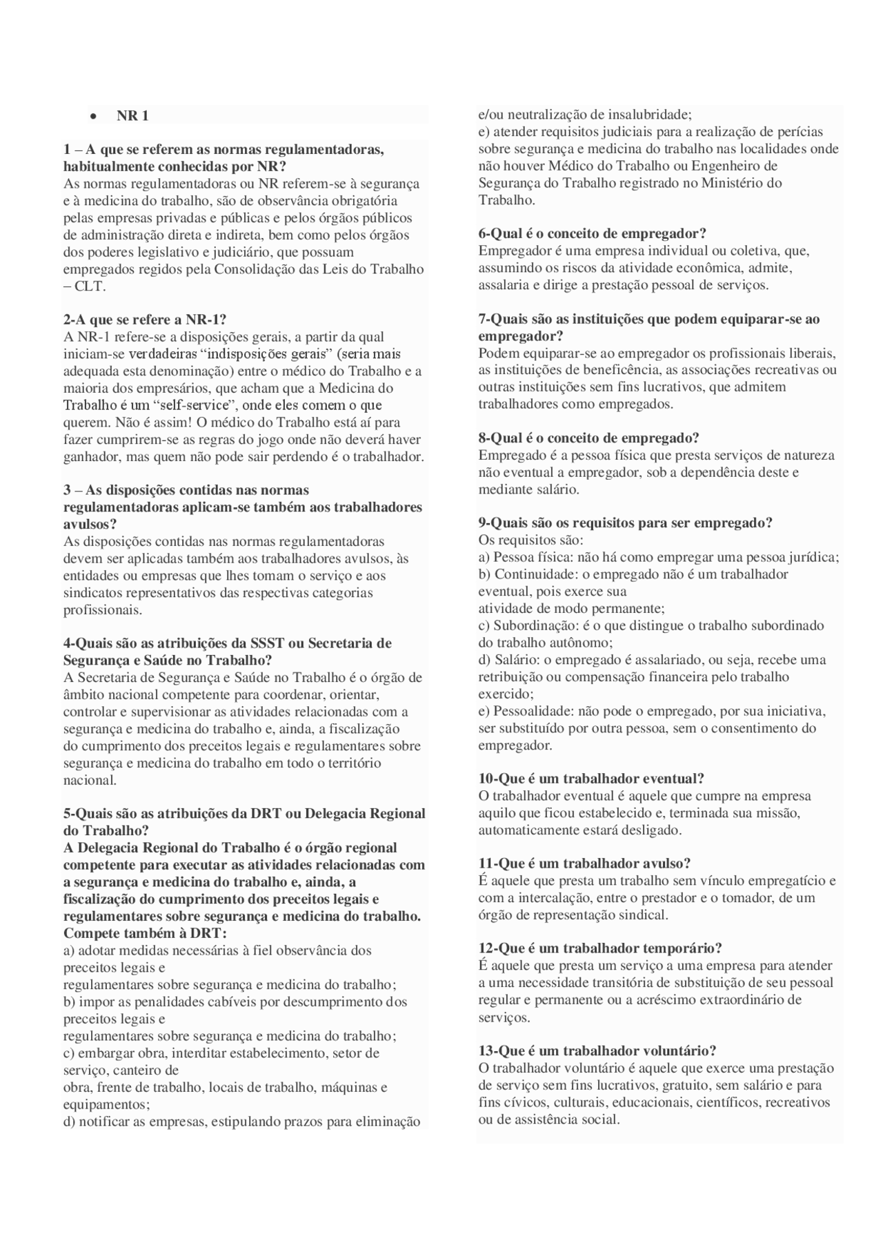 NORMAS DE REGULAMENTAÇÃO - Docsity