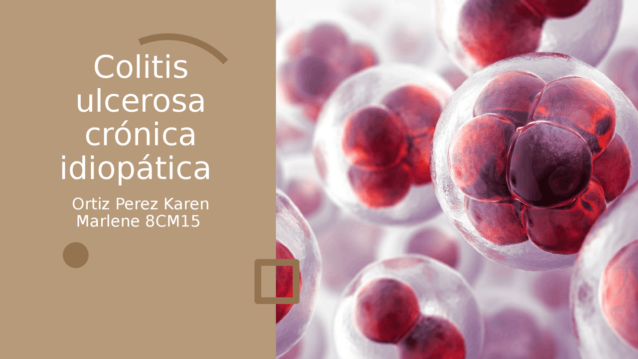 CUCI Colitis Ulcerosa Cronica Idiopatica - Docsity