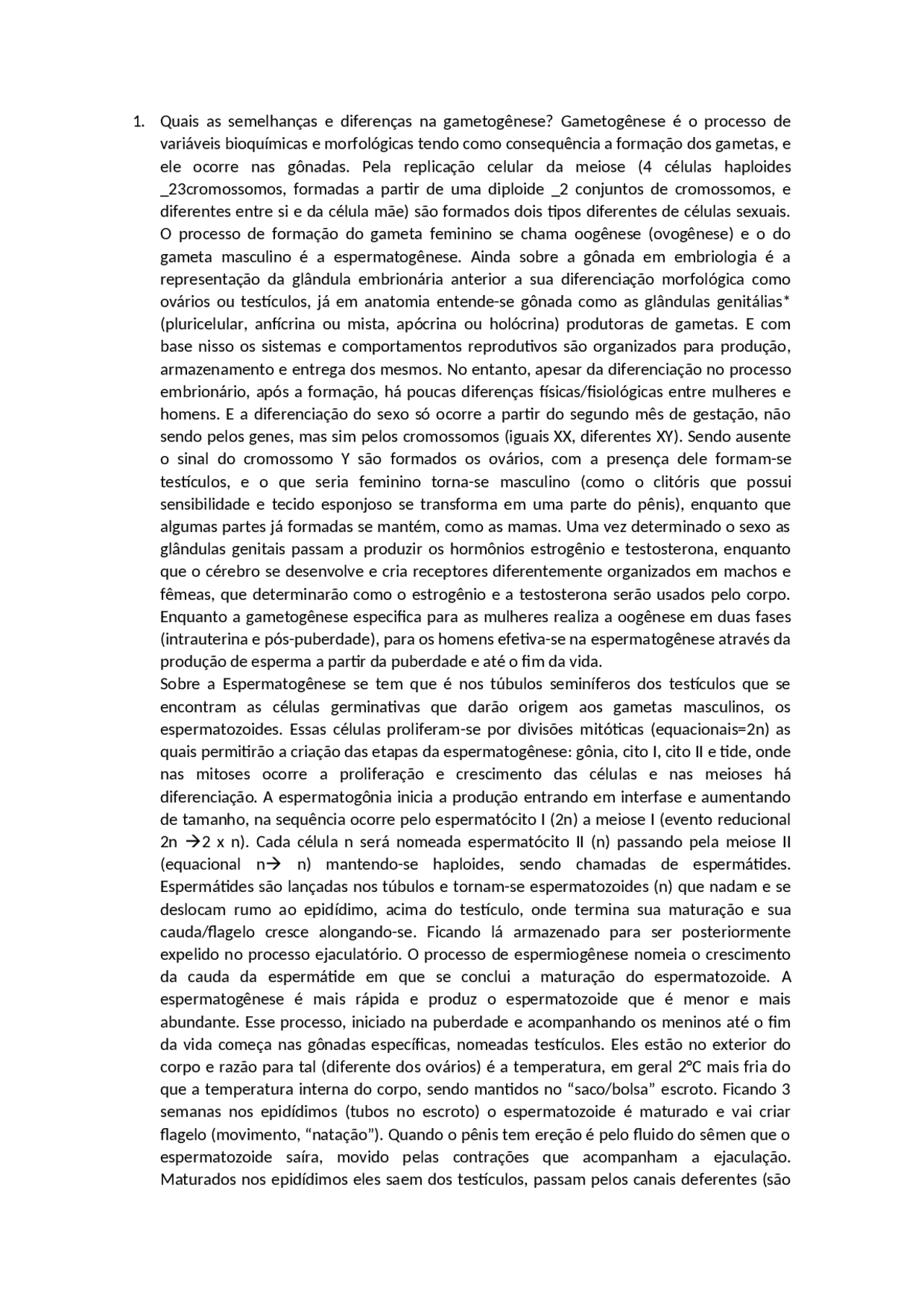 Embriologia Métodos Contraceptivos Docsity