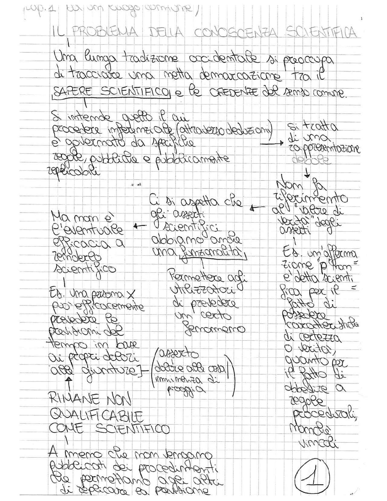 Il Problema Della Conoscenza Scientifica Docsity