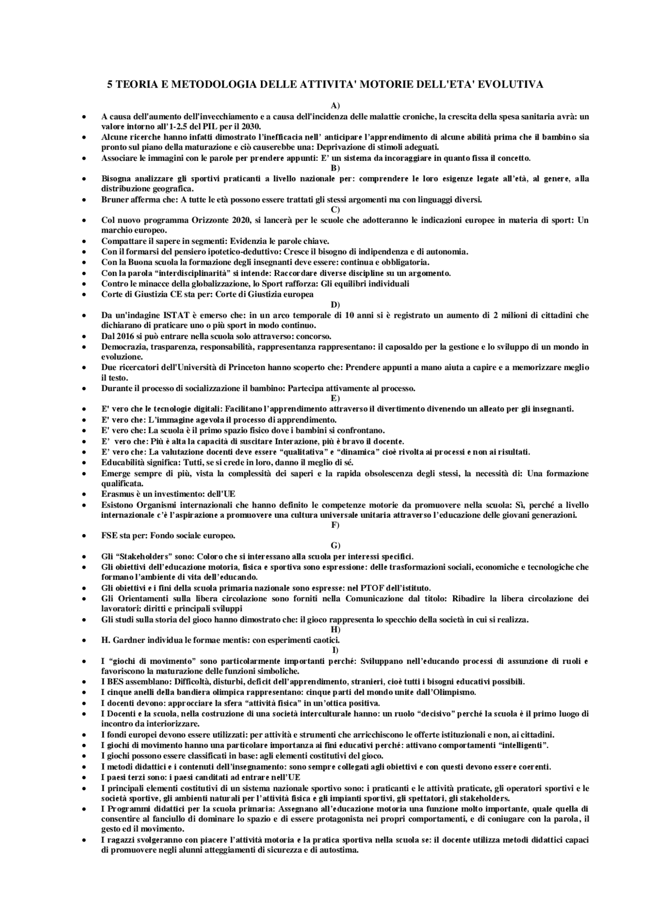 Domande Desame Con Risposta Corretta Docsity