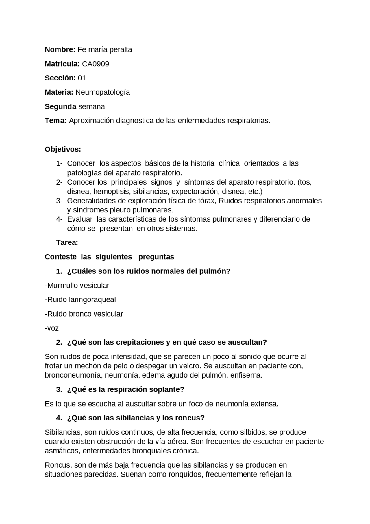 Enfermedades Respiratorias Docsity