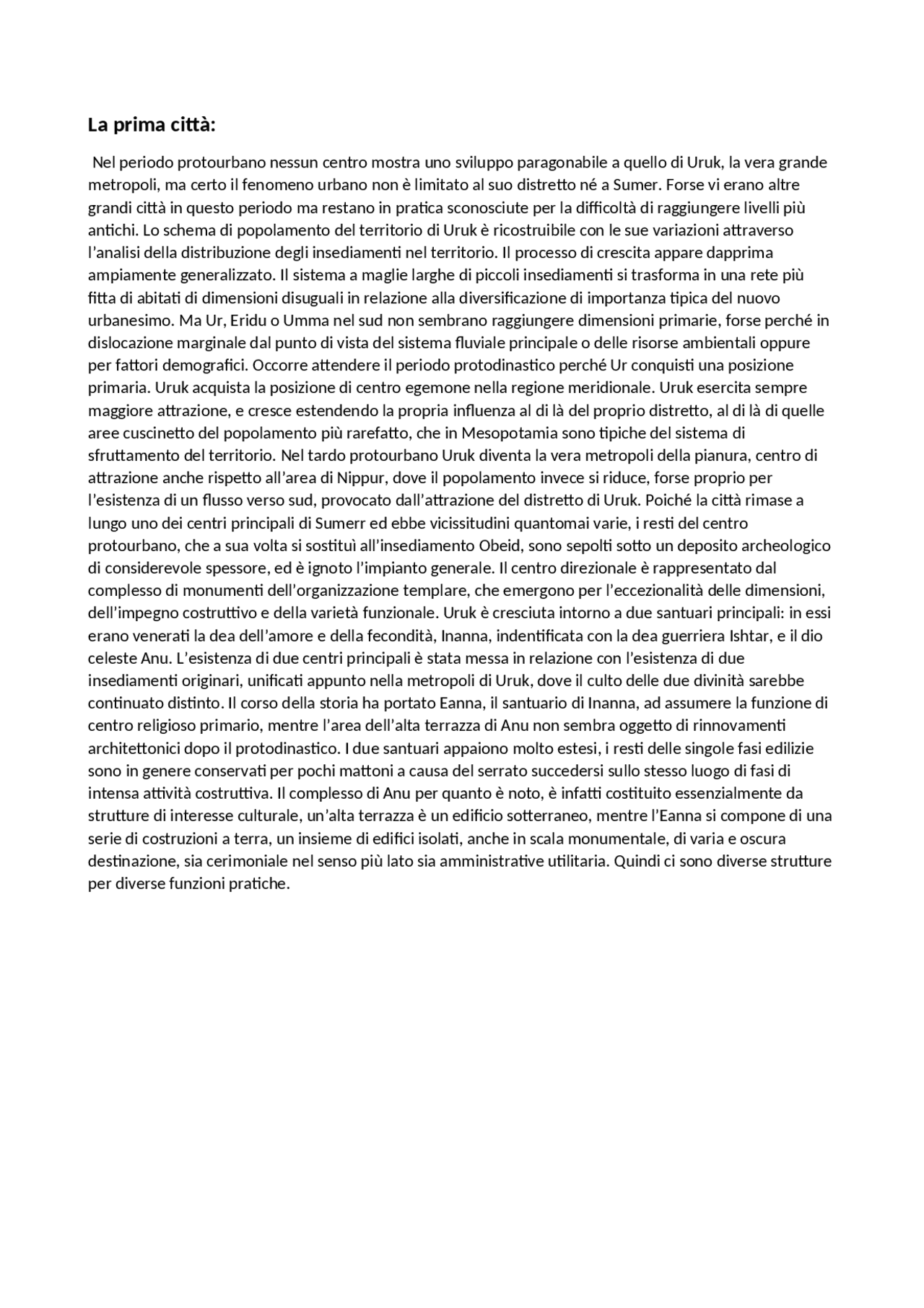 Riassunti Di Archeologia Dellantico Oriente Docsity