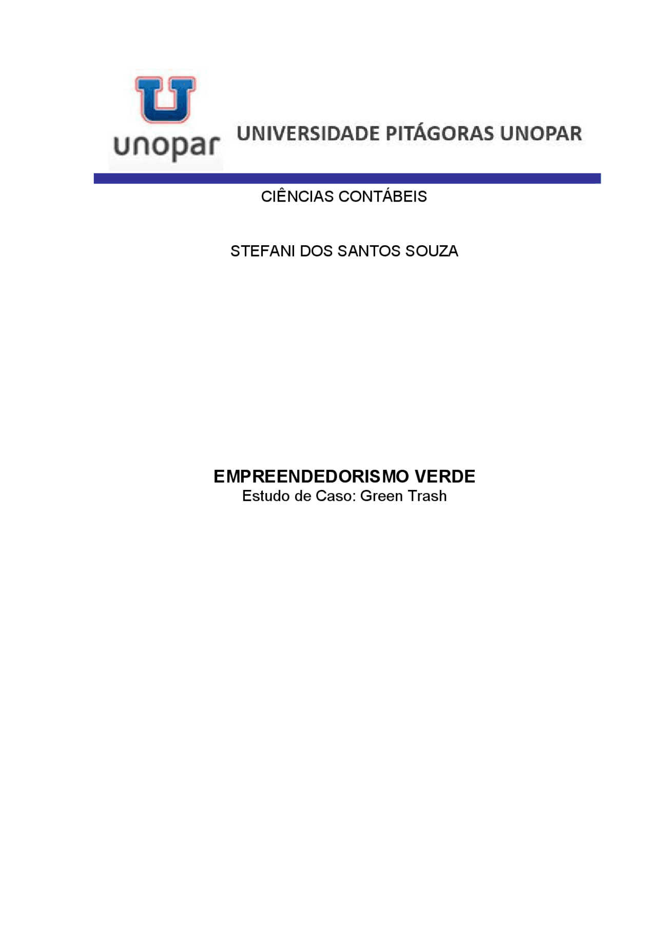 Empreendedorismo Verde Docsity