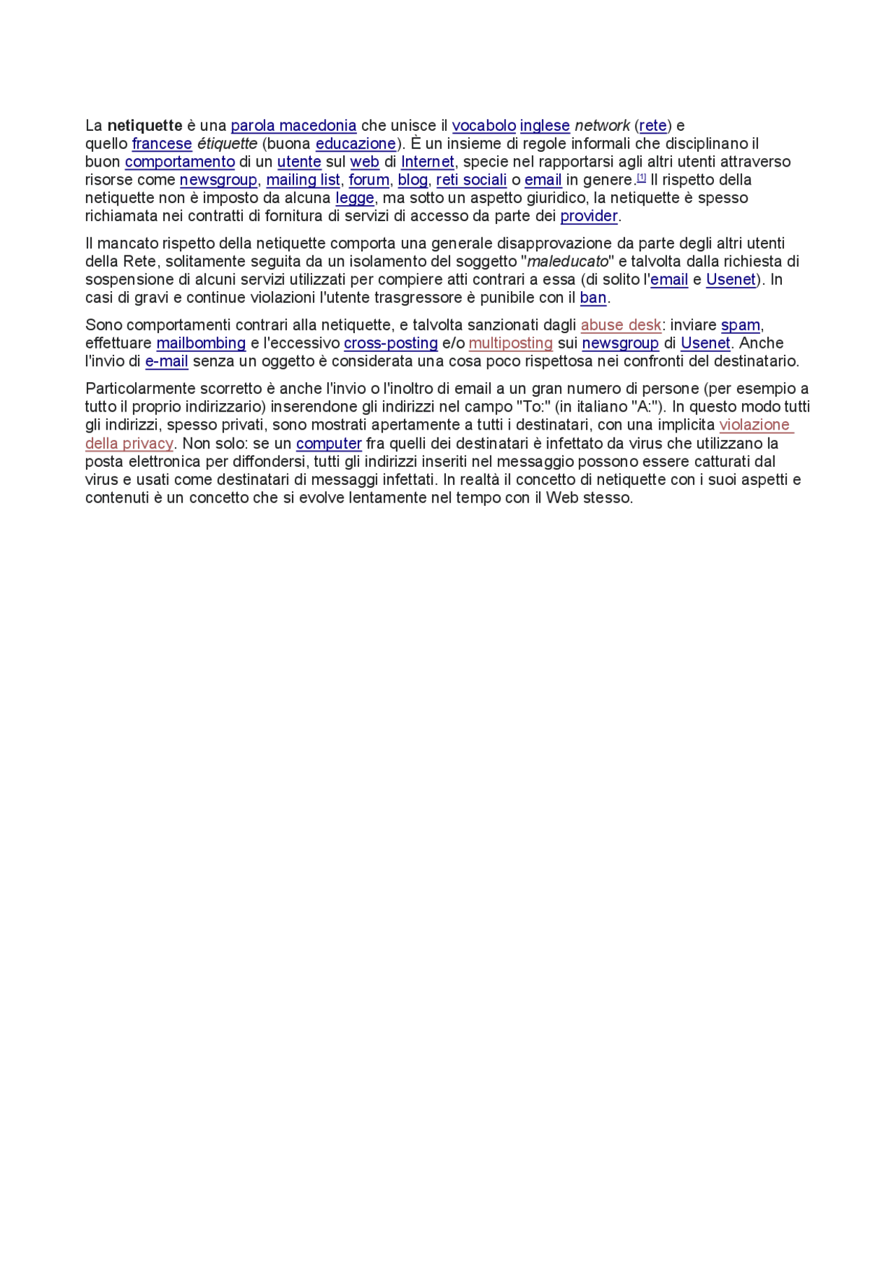 Reti Informatiche Internet Docsity