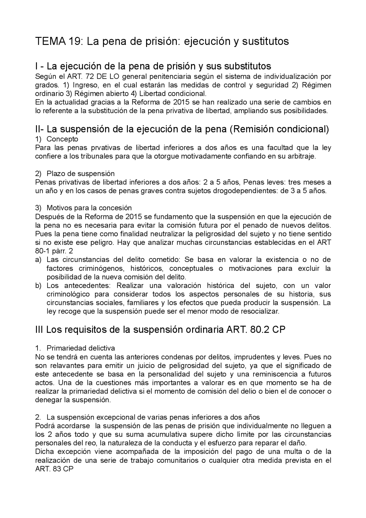 Apuntes Derecho Penal Docsity