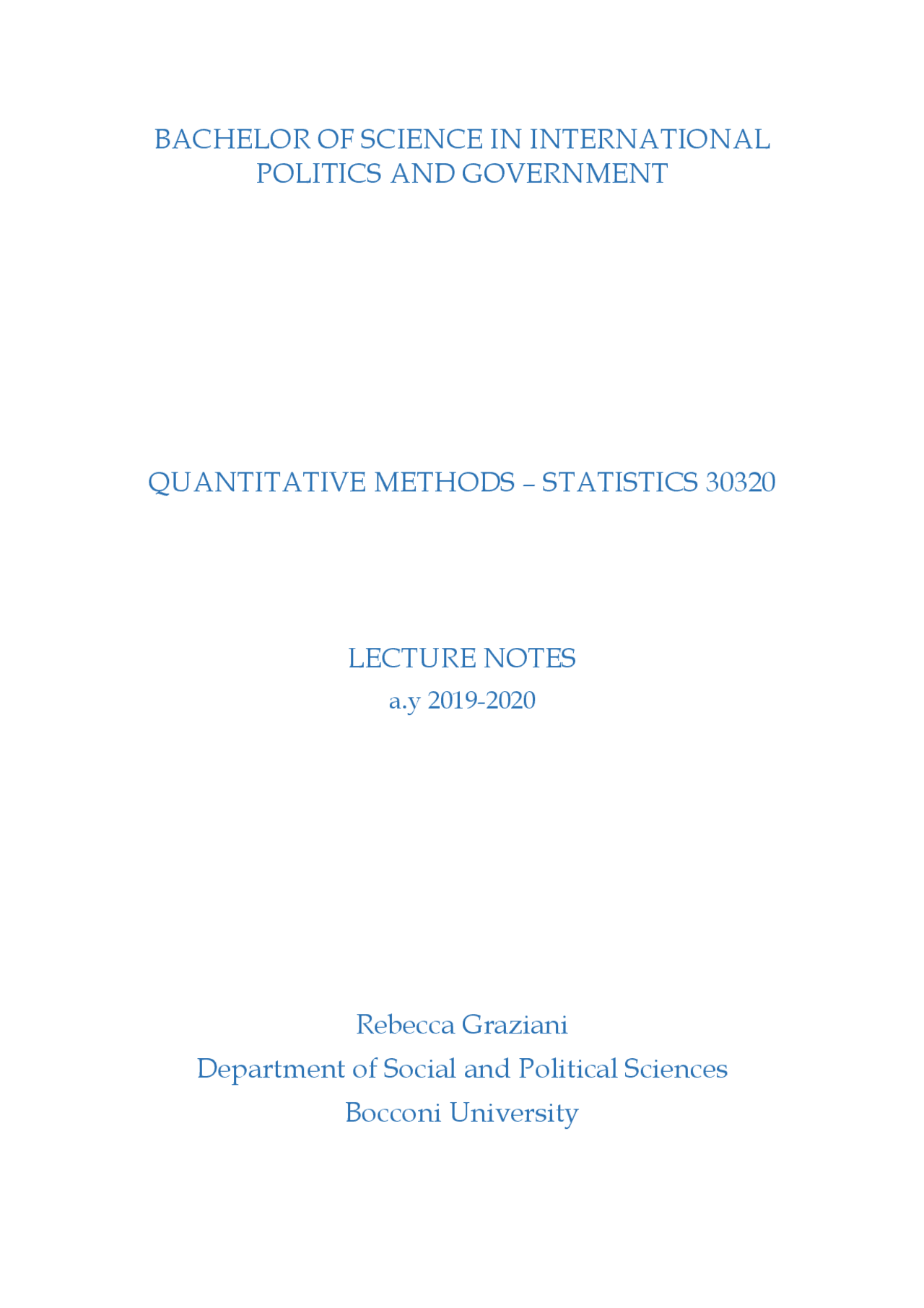Descriptive Statistics Docsity