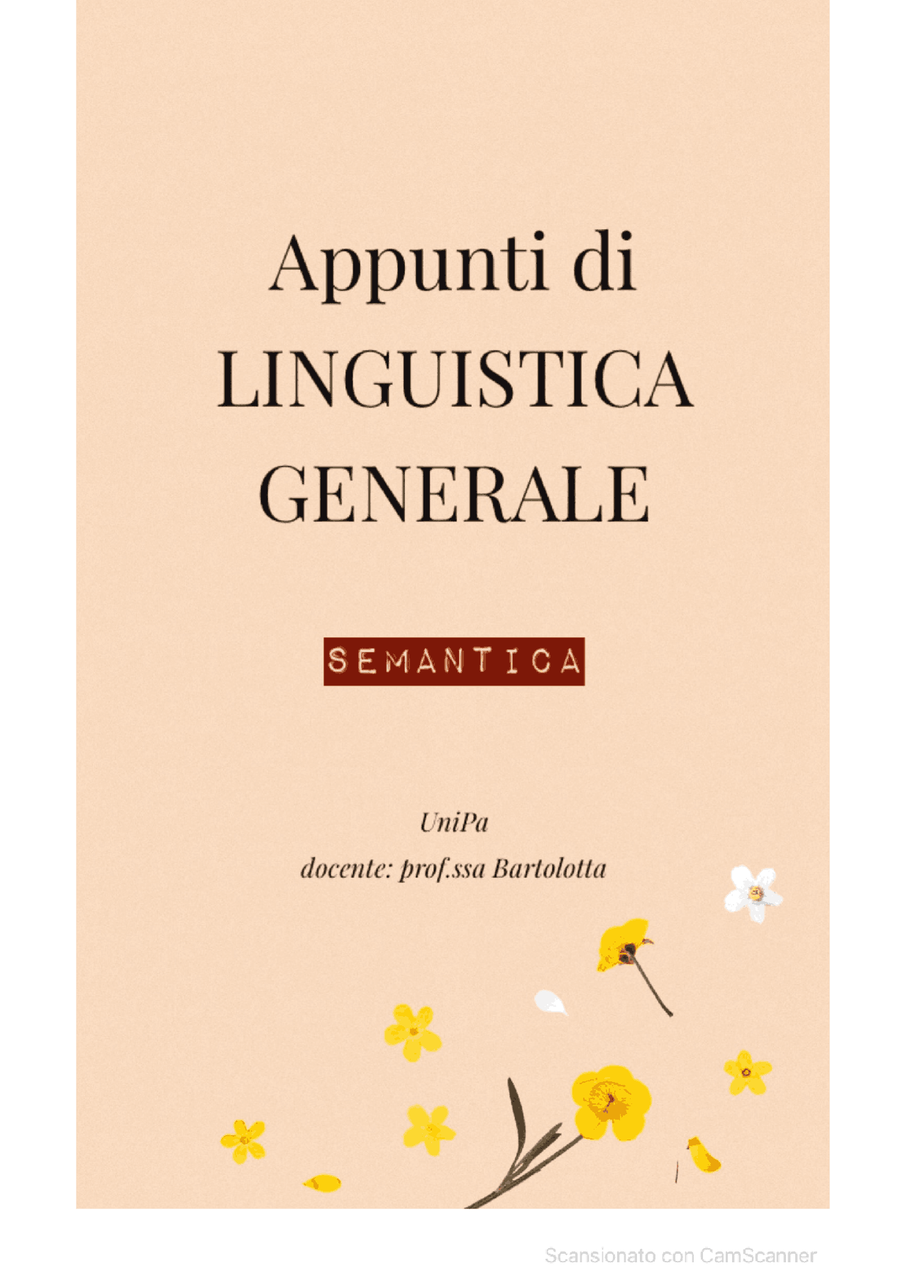 Semantica Appunti Docsity