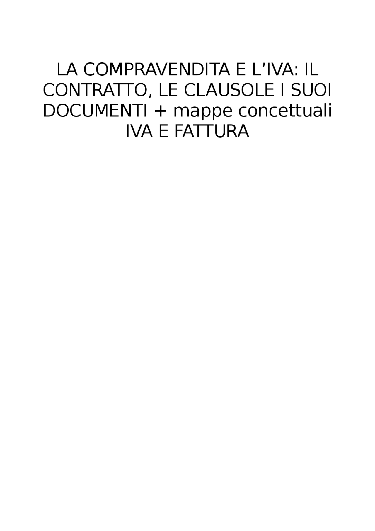 La Compravendita E Liva Docsity
