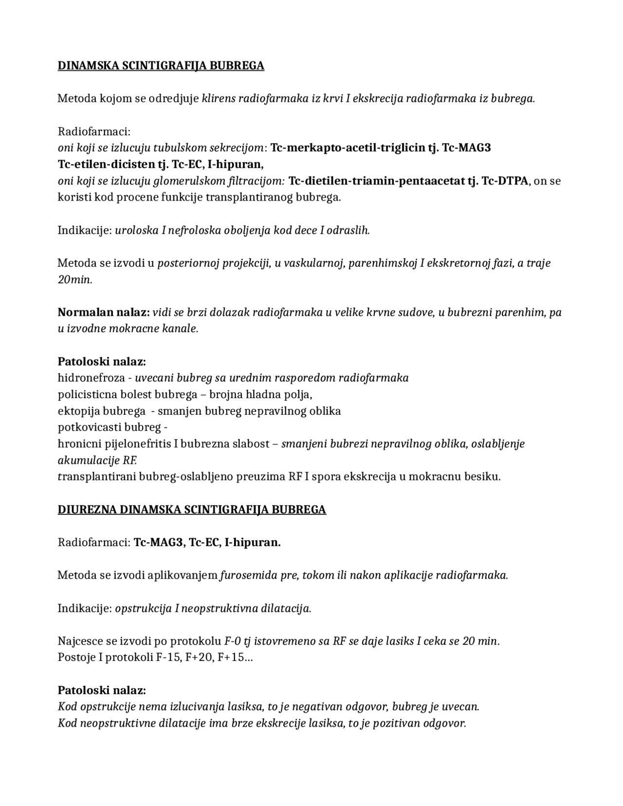 Nuklearna Medicina Po Ispitnim Pitanjima Skripta Beleške Predlog