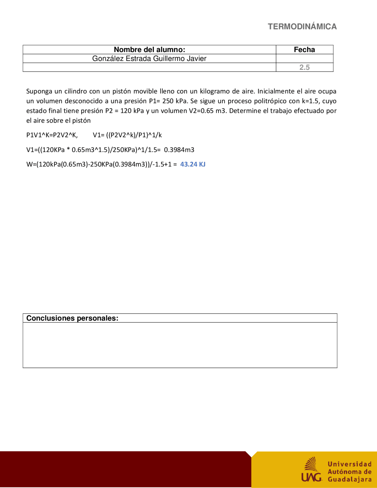 Problema Termodinamica Docsity