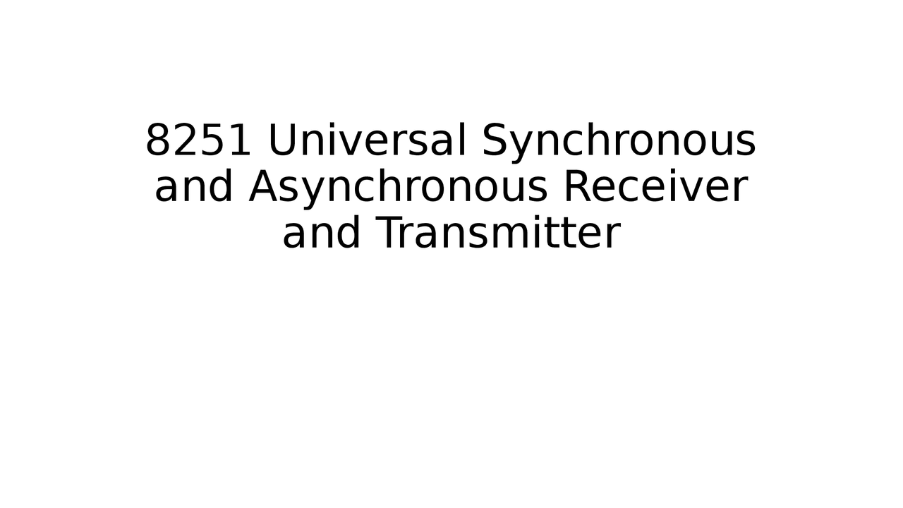 8251 Programmable Peripherial Interface device - Docsity