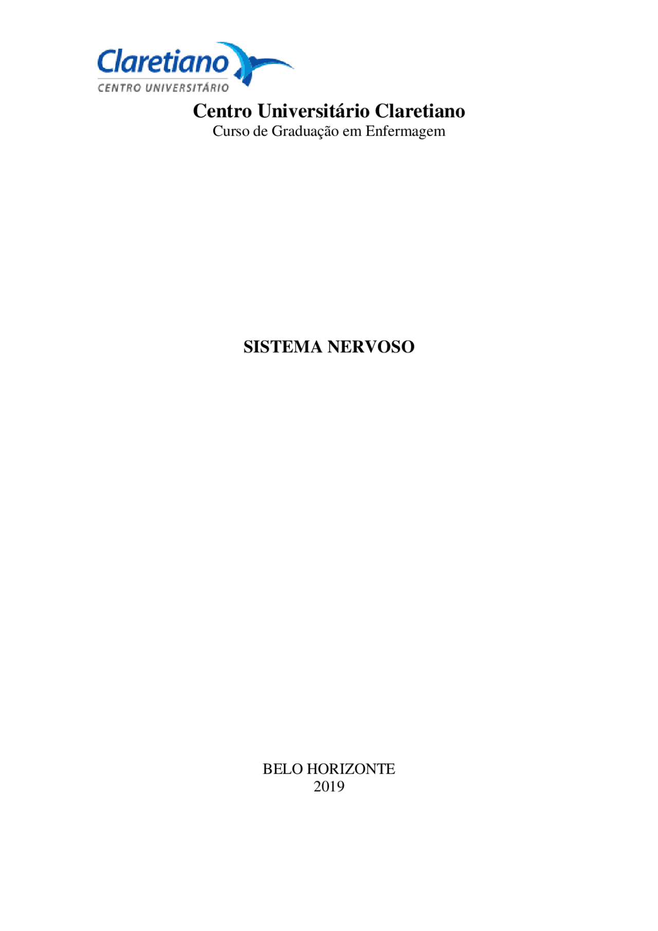 Sistema Nervoso Anatomia Humana Docsity