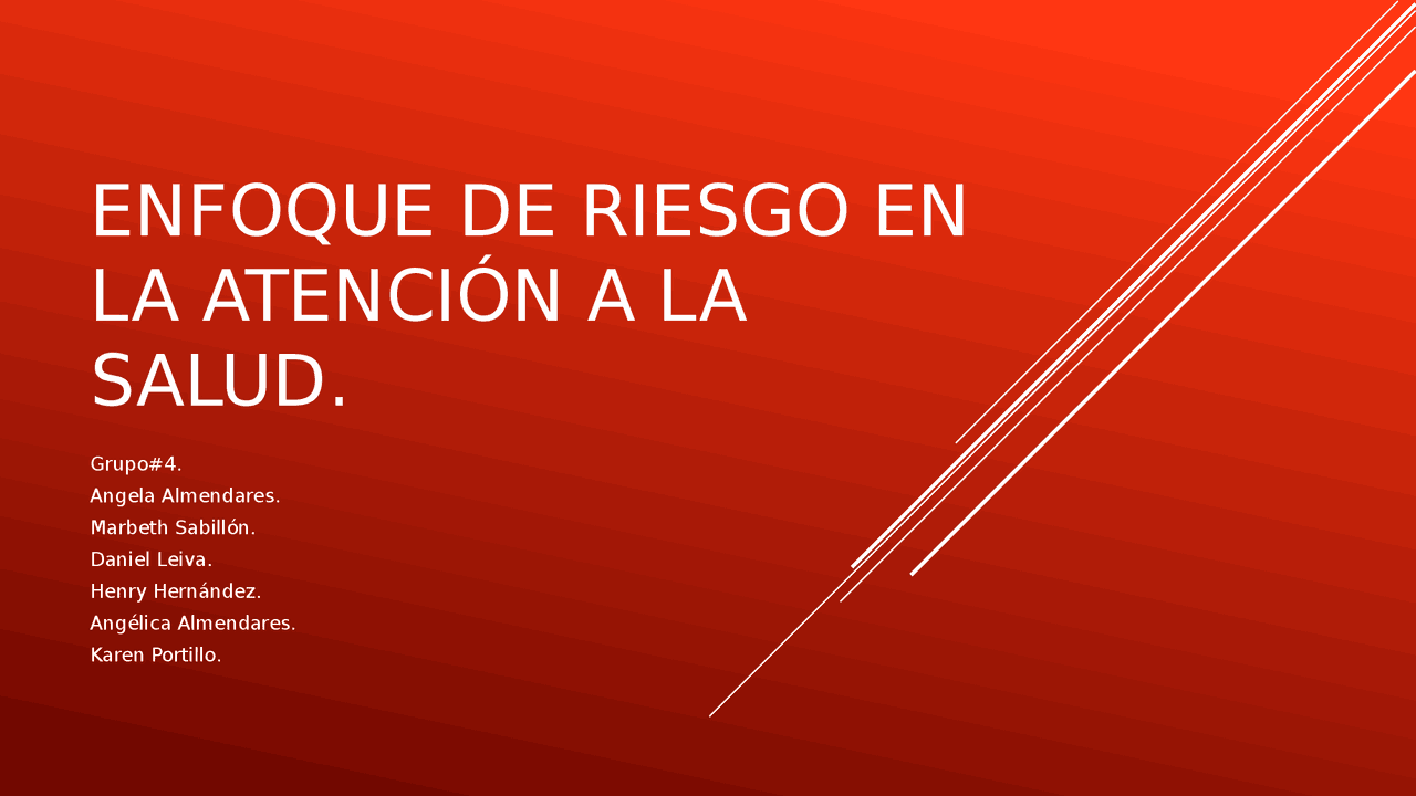 Enfoque De Riesgo Epidemiología Docsity