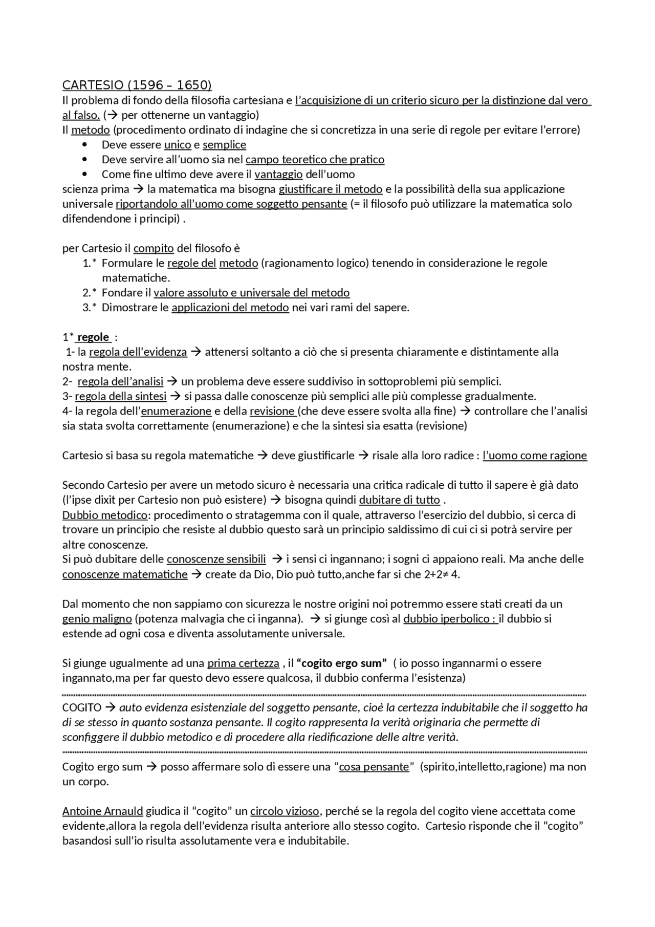 Appunti Filosofia Quarta Liceo Appunti Di Filosofia Docsity