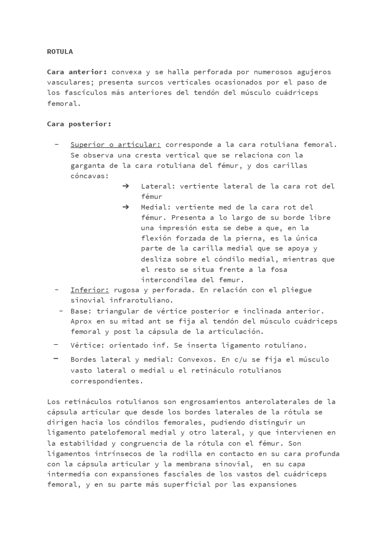 Anatomía de la Rodilla: Rótula, Tibia y Peroné | Apuntes de Anatomía ...