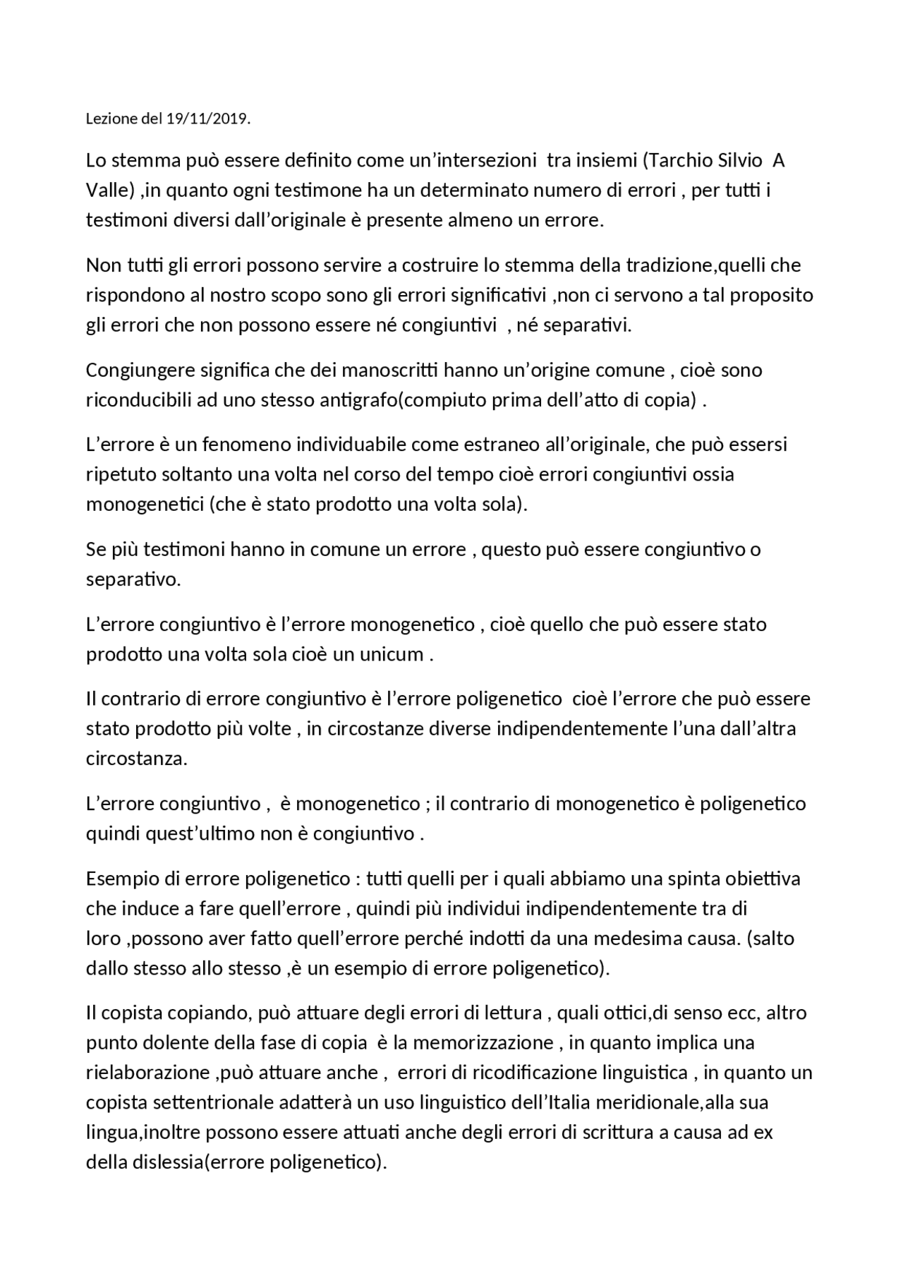 Appunti Di Filologia Docsity