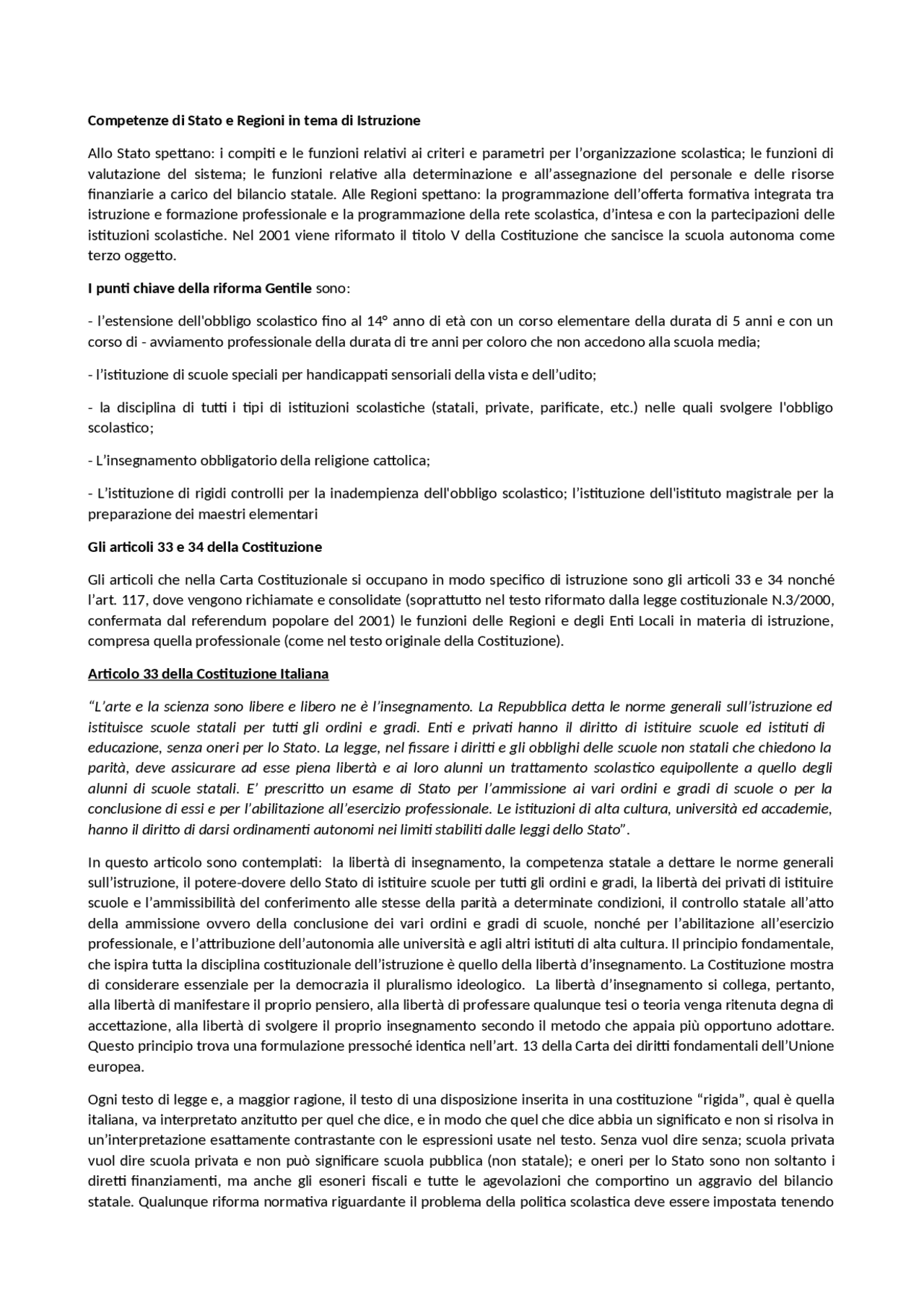 Principi Legislazione E Management Scolastico Docsity