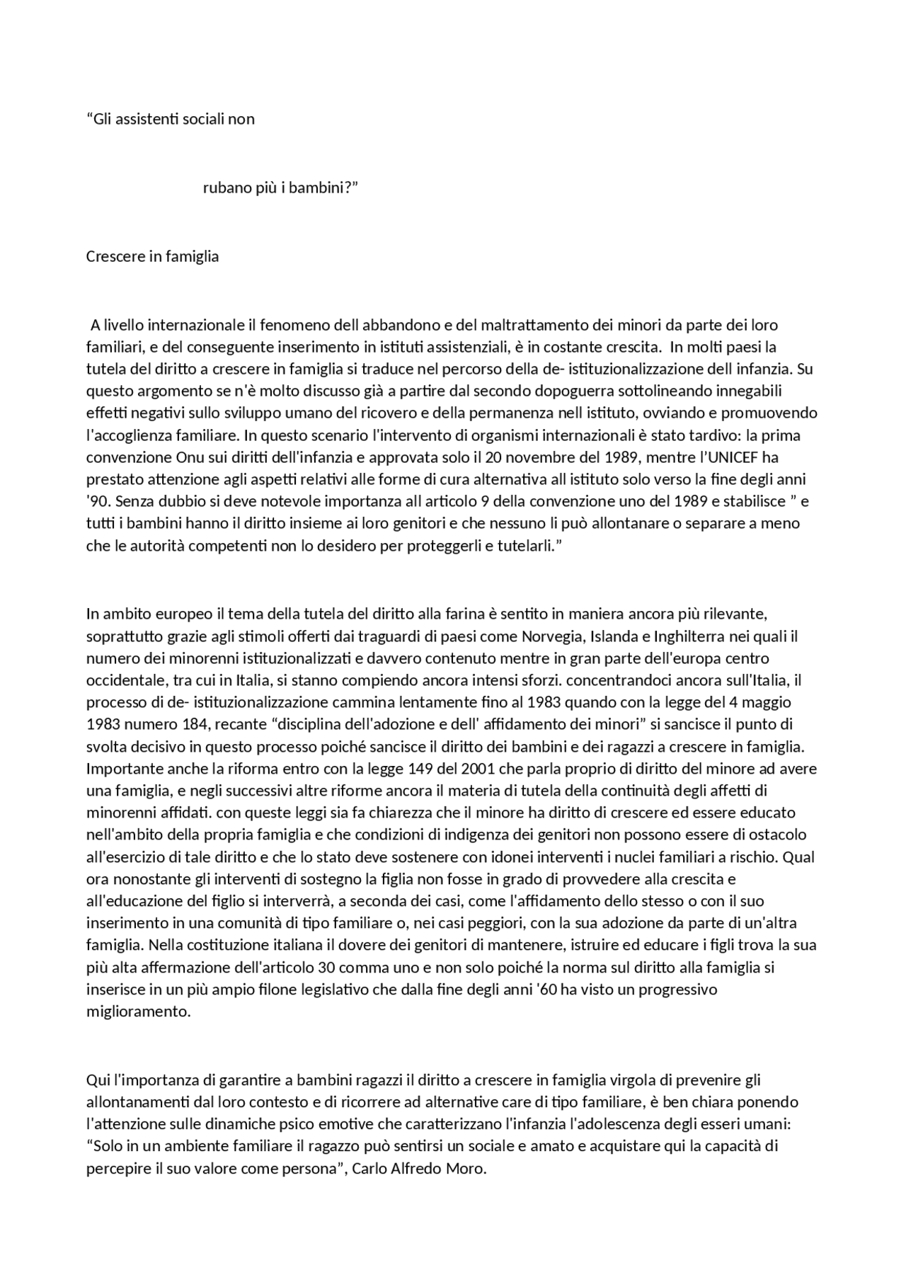 Glias Non Rubano Più I Bambini Cap1 Docsity