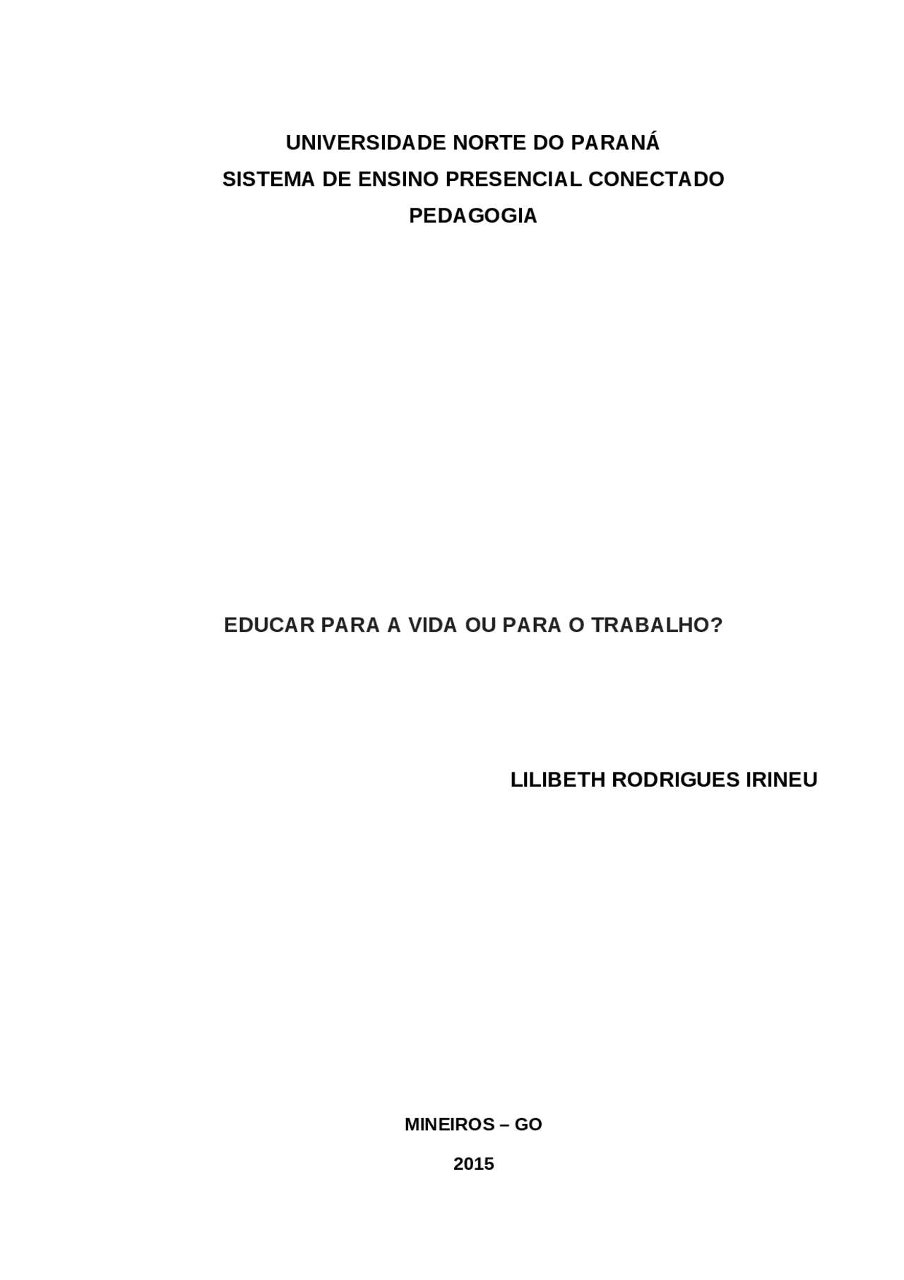 Trabalho Individual Da Unopar Docsity