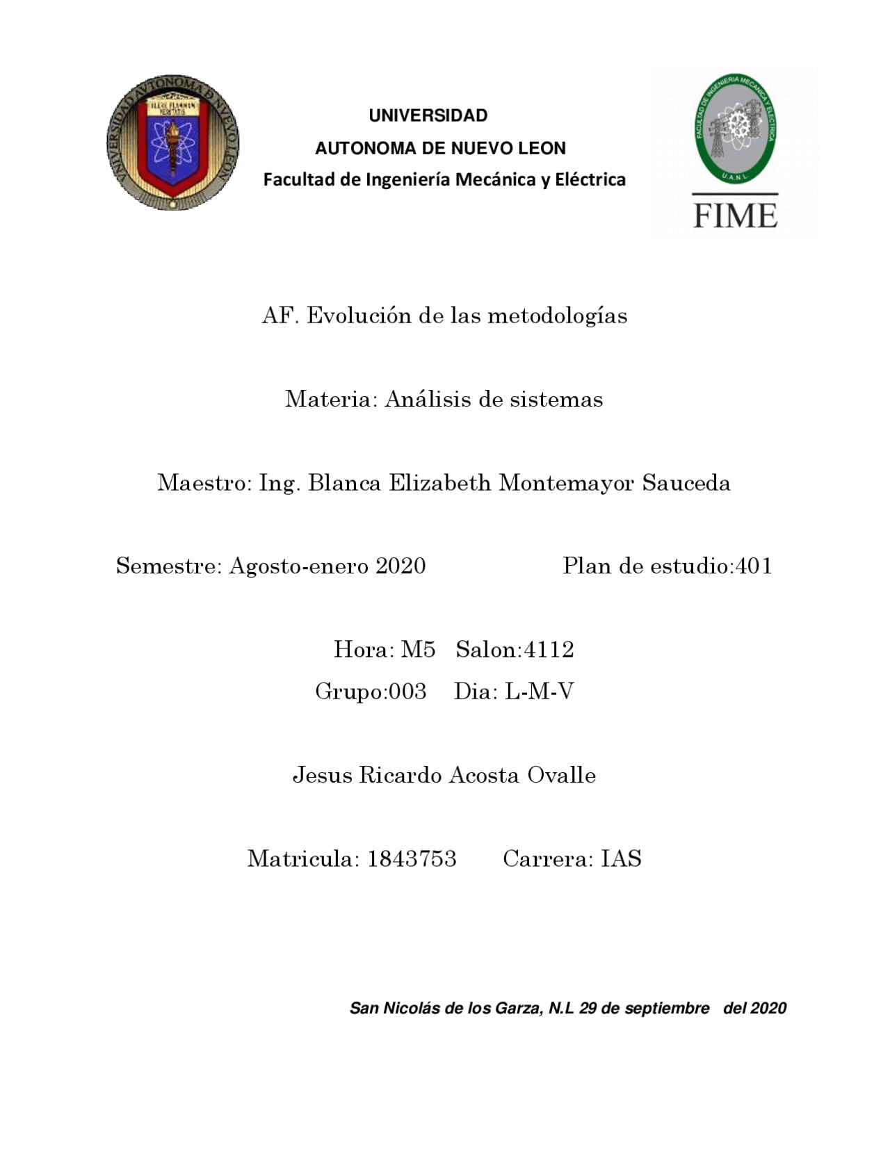 Metodologias Analisis Sistemas Docsity