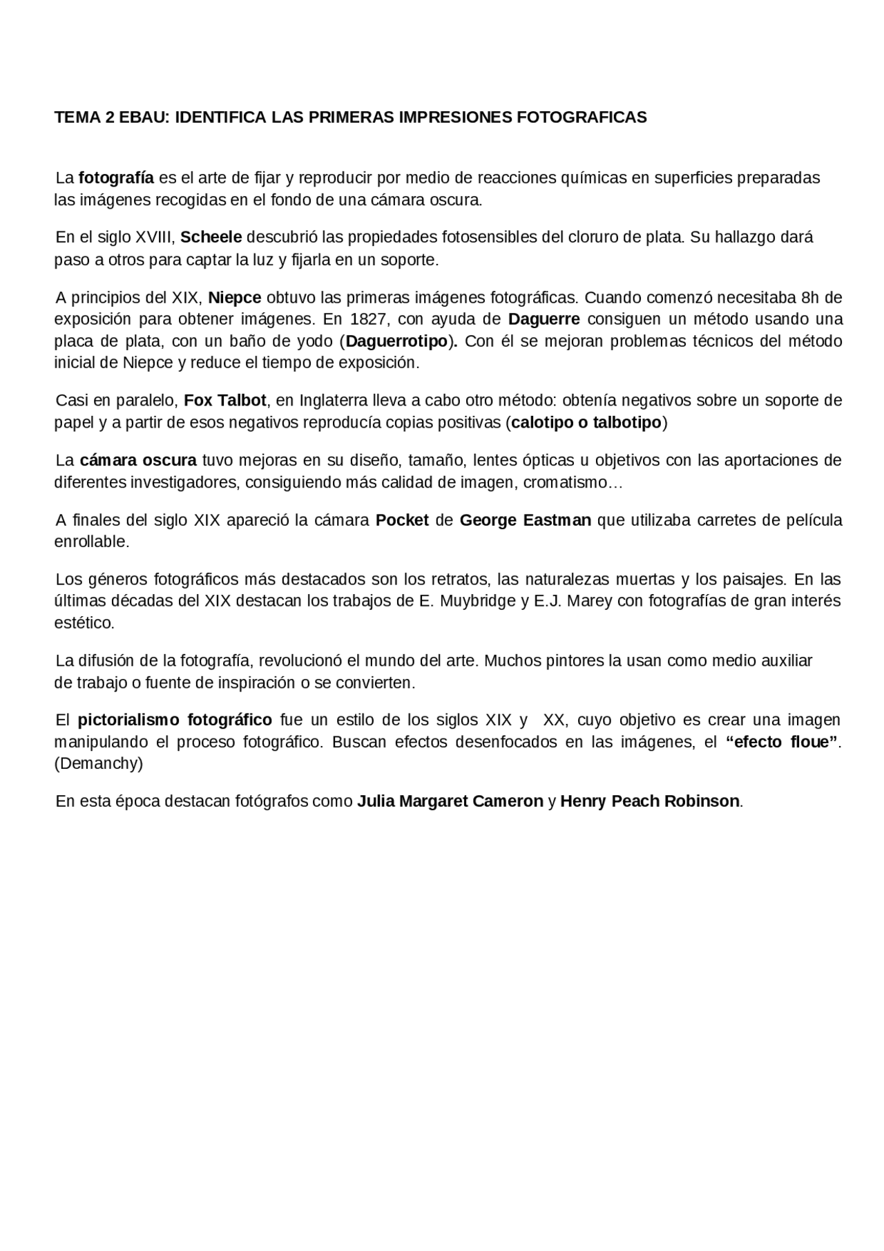 IDENTIFICA LAS PRIMERAS IMPRESIONES FOTOGRÁFICAS | Apuntes de Historia ...