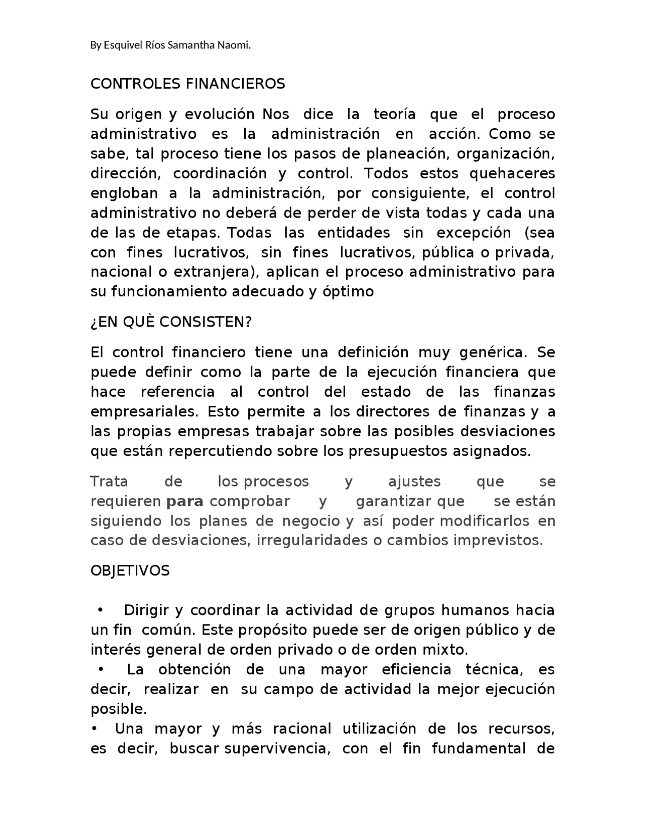 Controles Financieros - Docsity