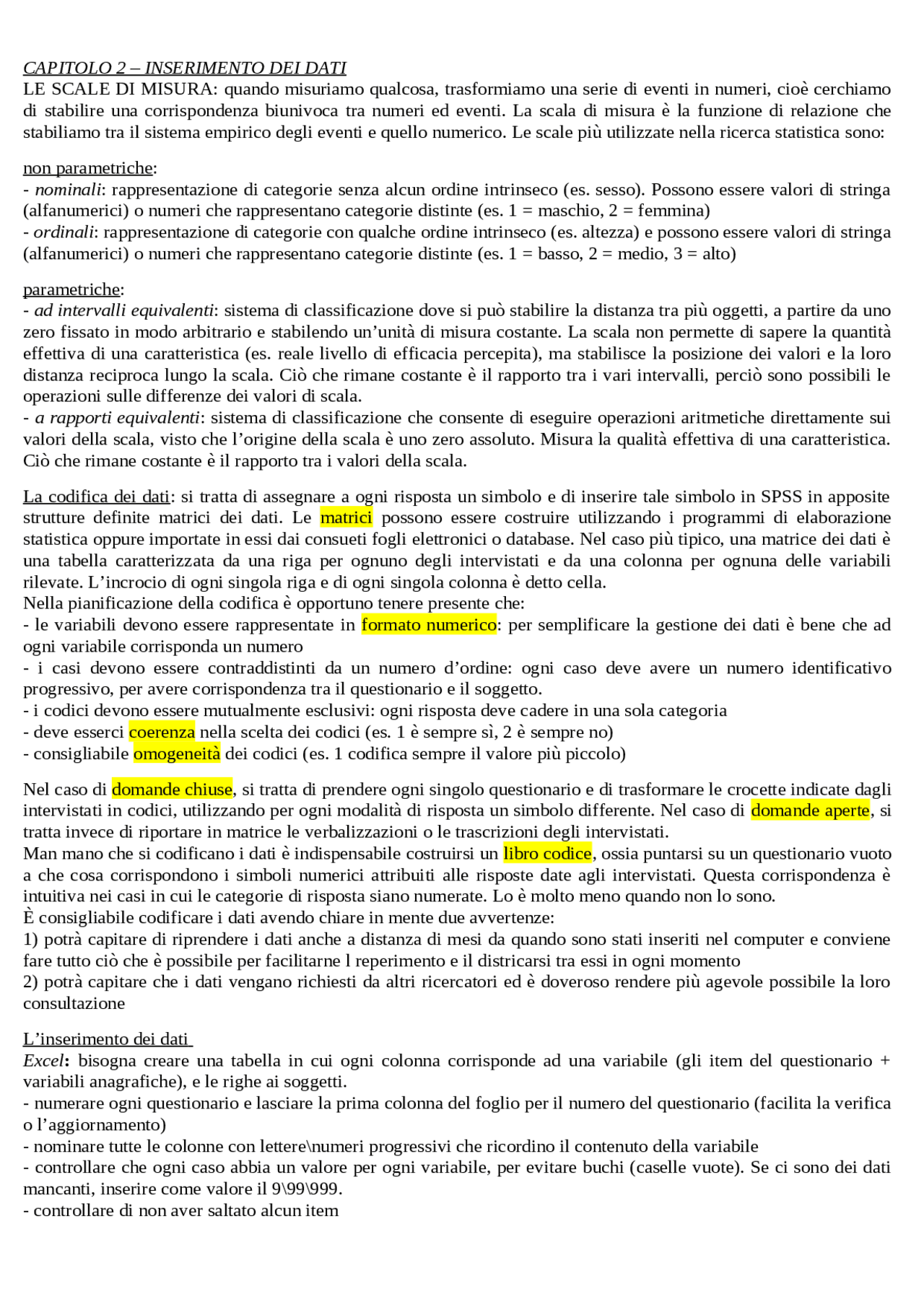 Riassunto de L'ABC del programma SPSS unito | Appunti di Statistica | Docsity