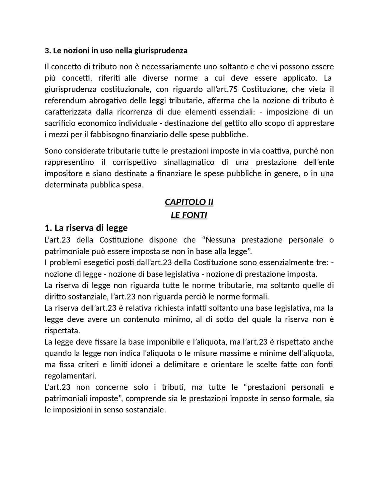 Diritto Tributario Tesauro Docsity