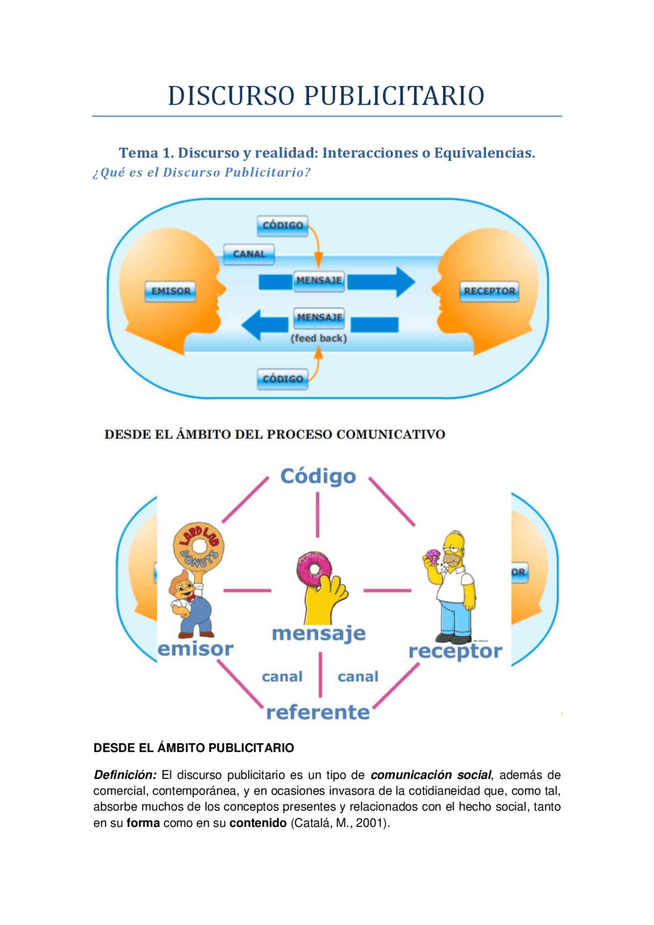 Discurso Publicitario - Docsity