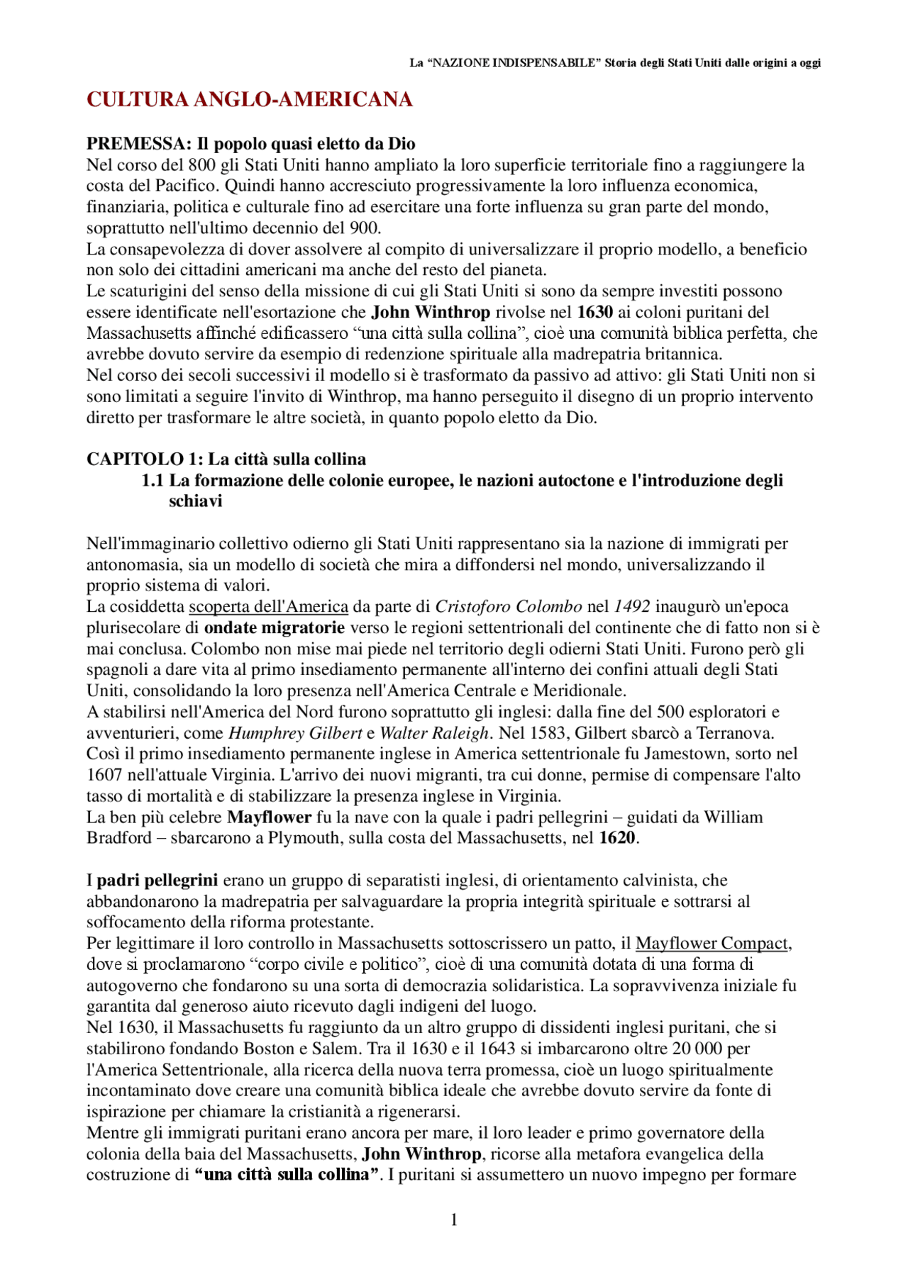 La Nazione Indispensabile Docsity