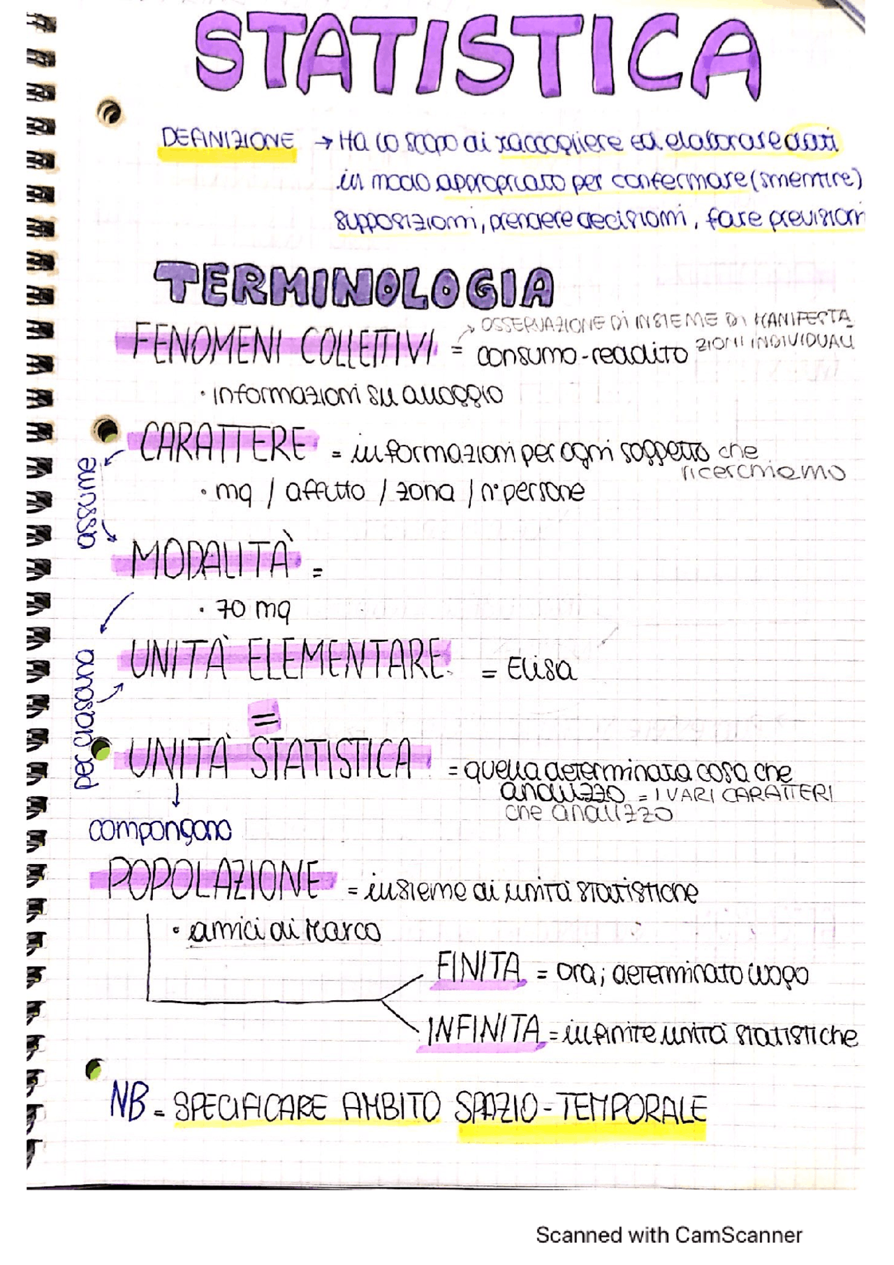 Riassunto Primo Semestre Statistica Docsity
