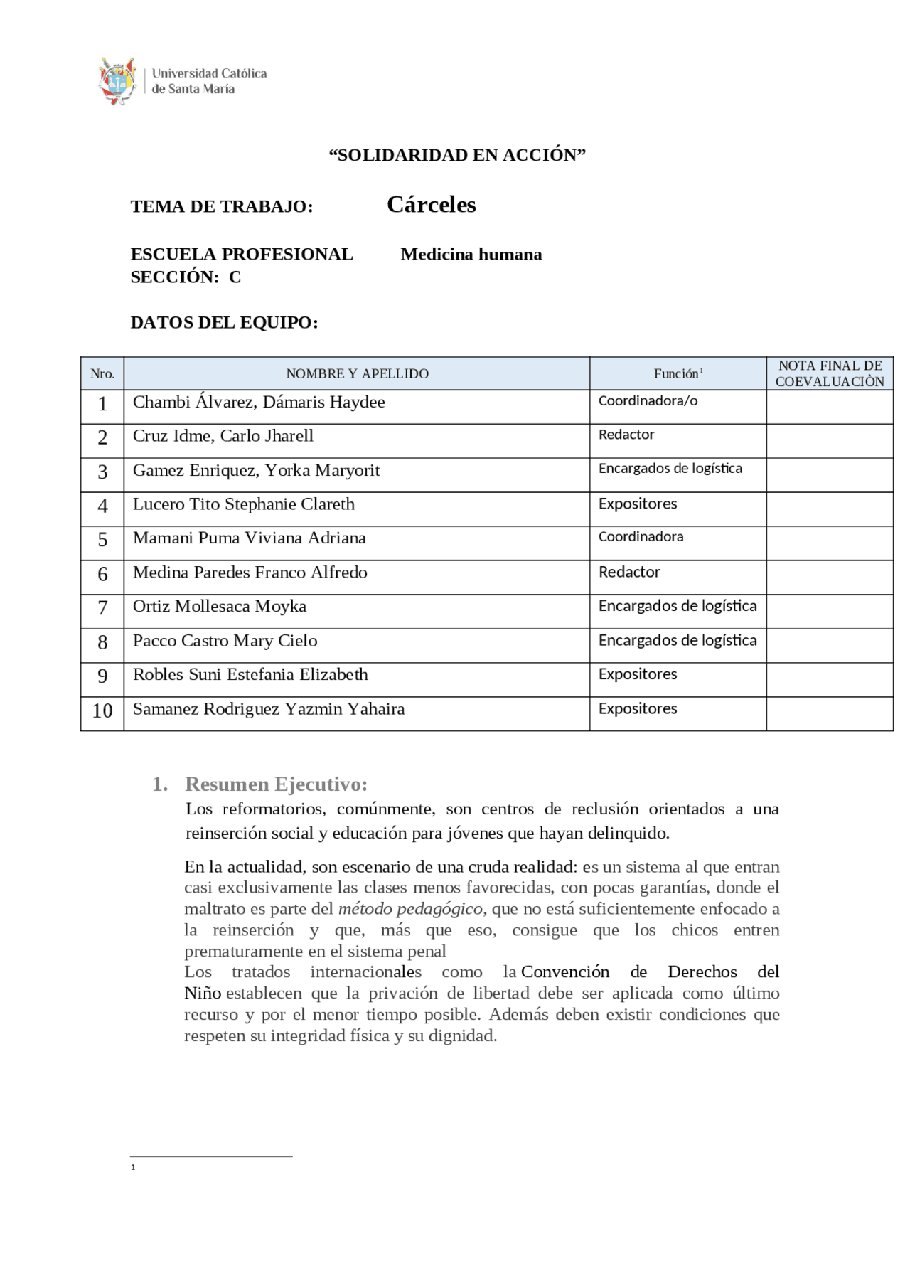 Informe De Bioseguridad Docsity