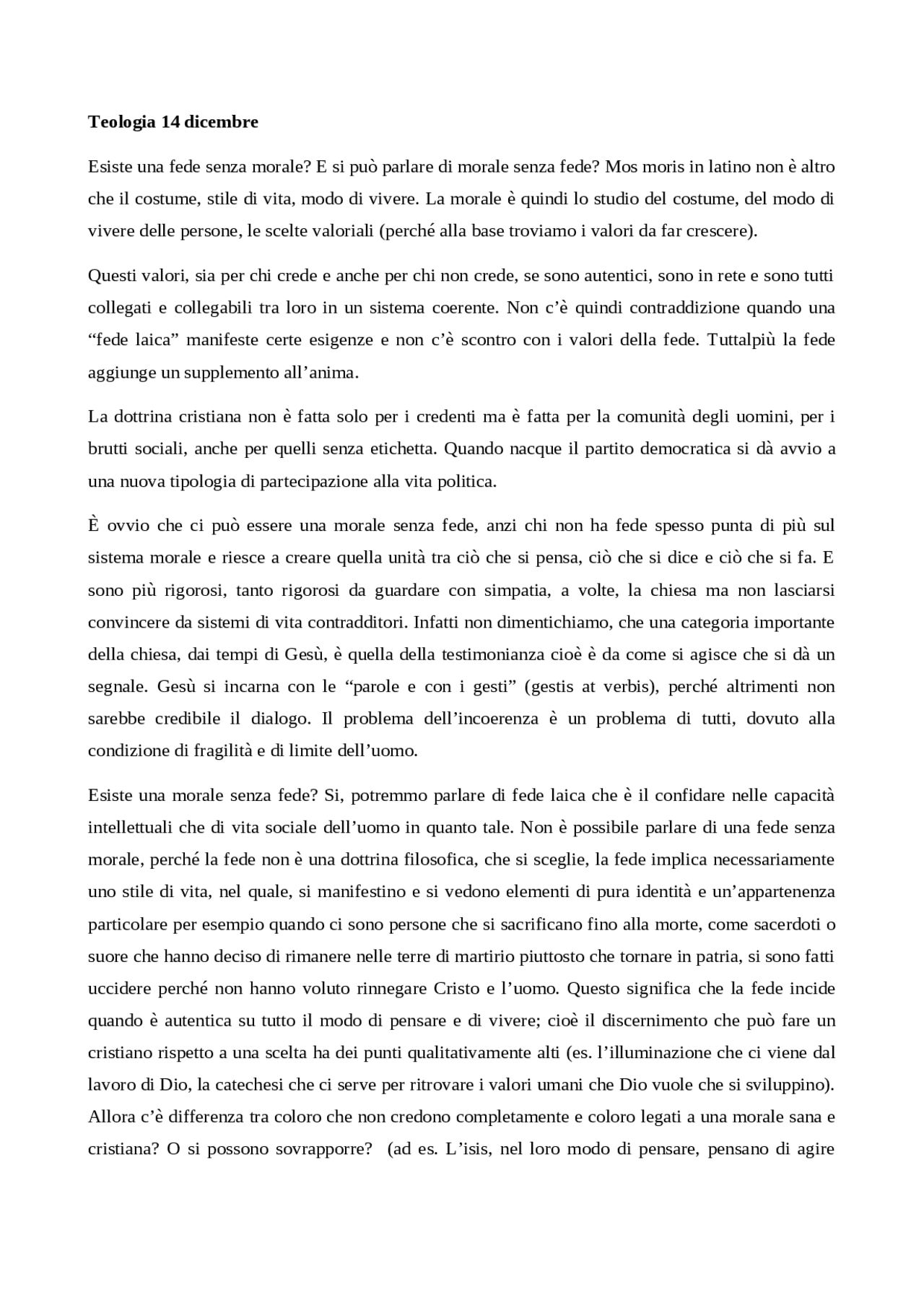 Teologia E Sacra Scrittura Docsity