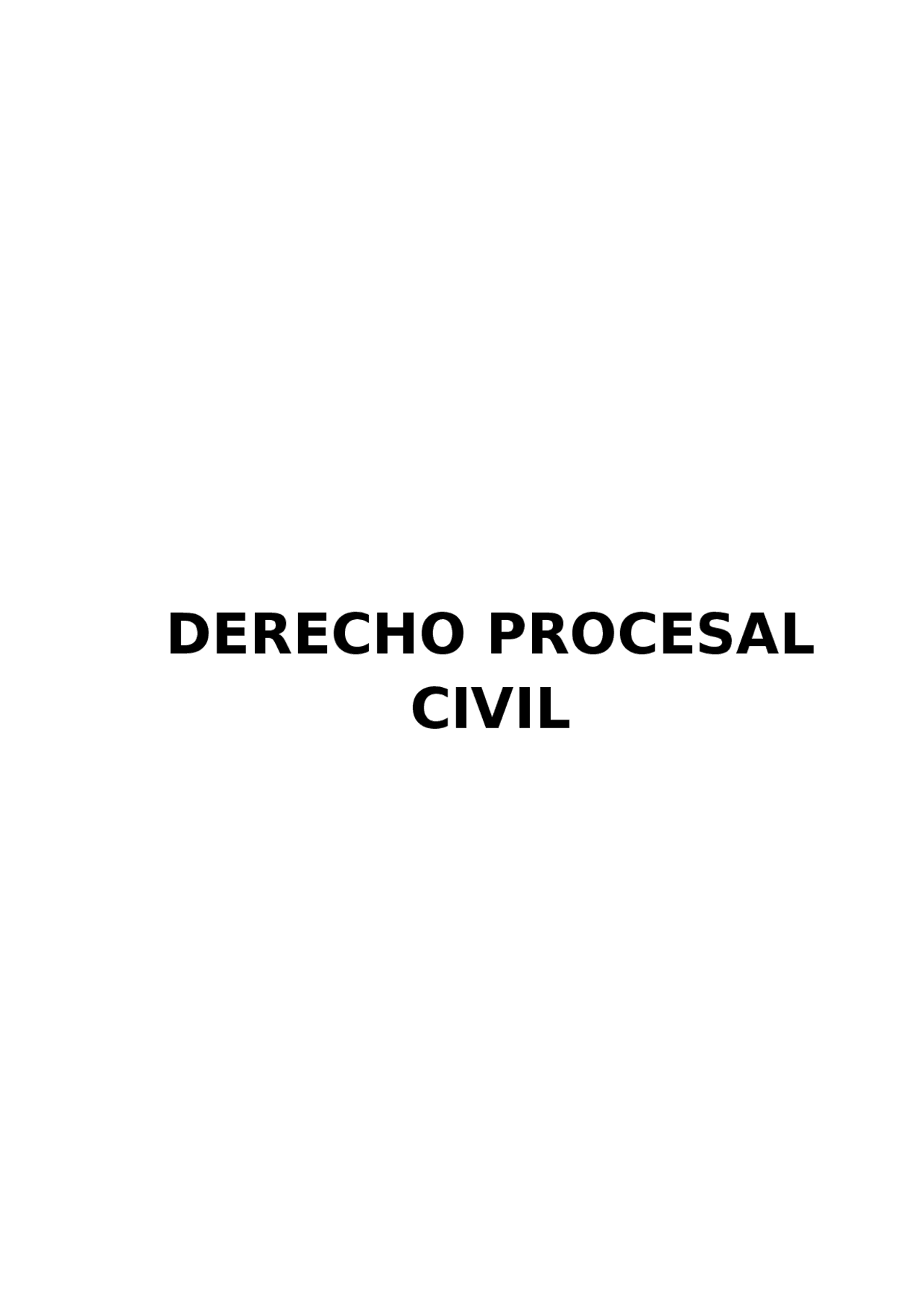 Apuntes Classe Derecho Procesal Docsity