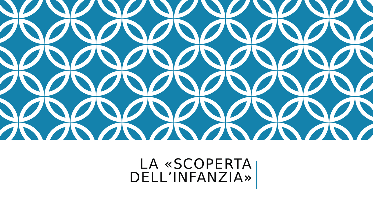 La Scoperta Dellinfanzia Docsity