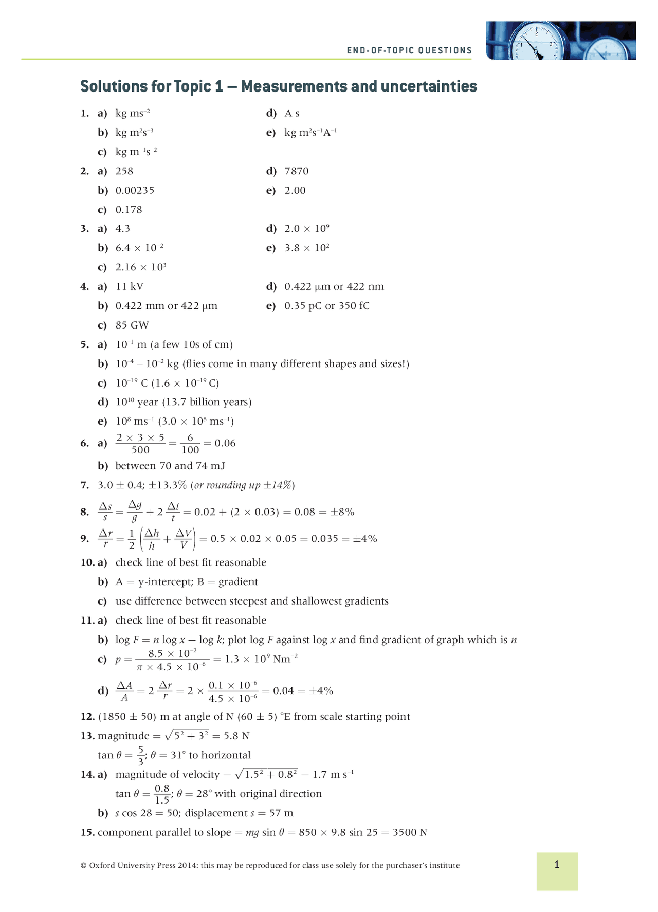 Solucionario IB Physics - Docsity