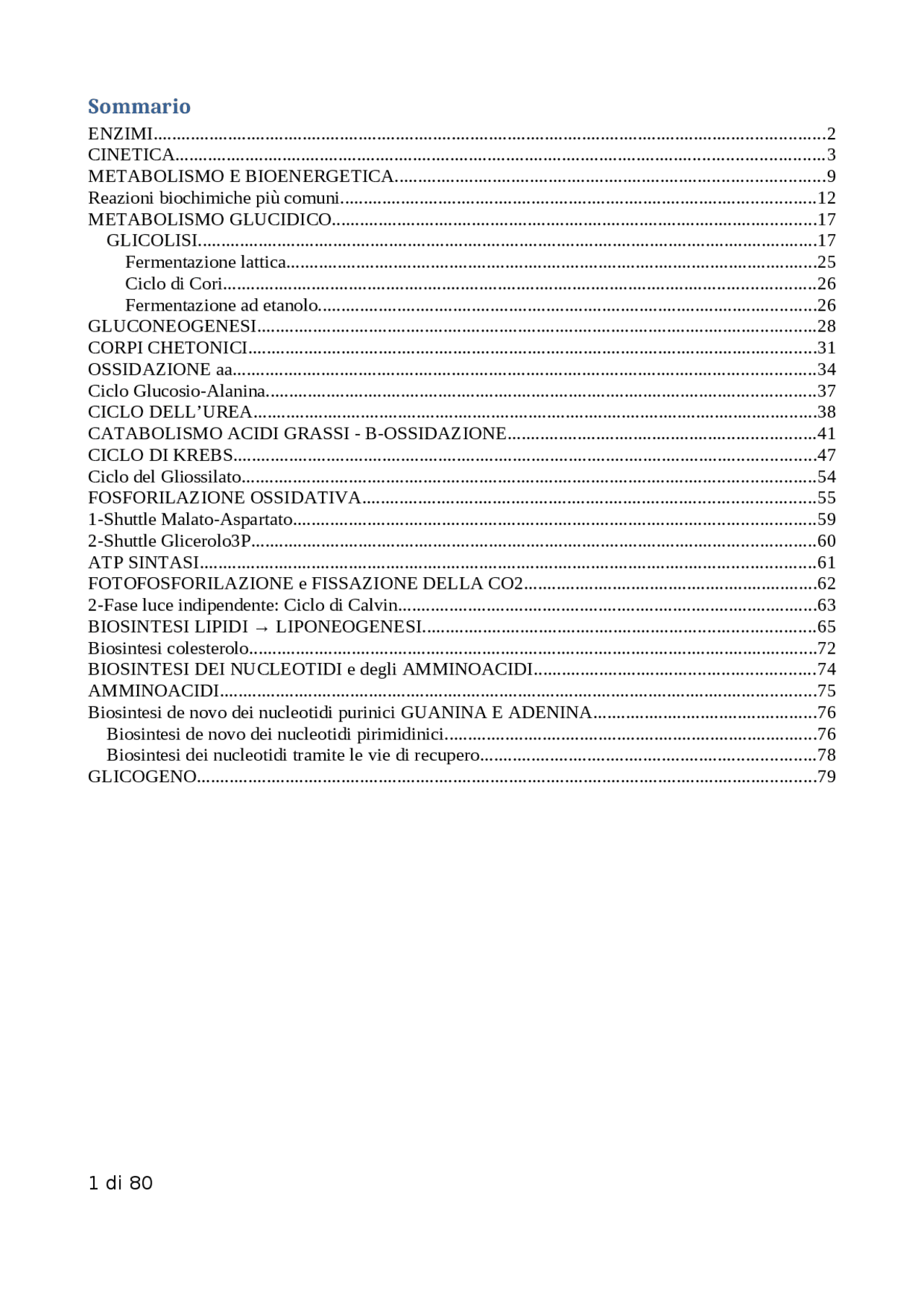 Appunti Di Biochimica Docsity