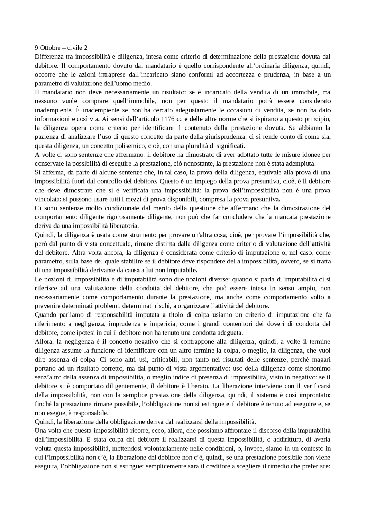 Civile 2 Appunti Villa Unimi Docsity