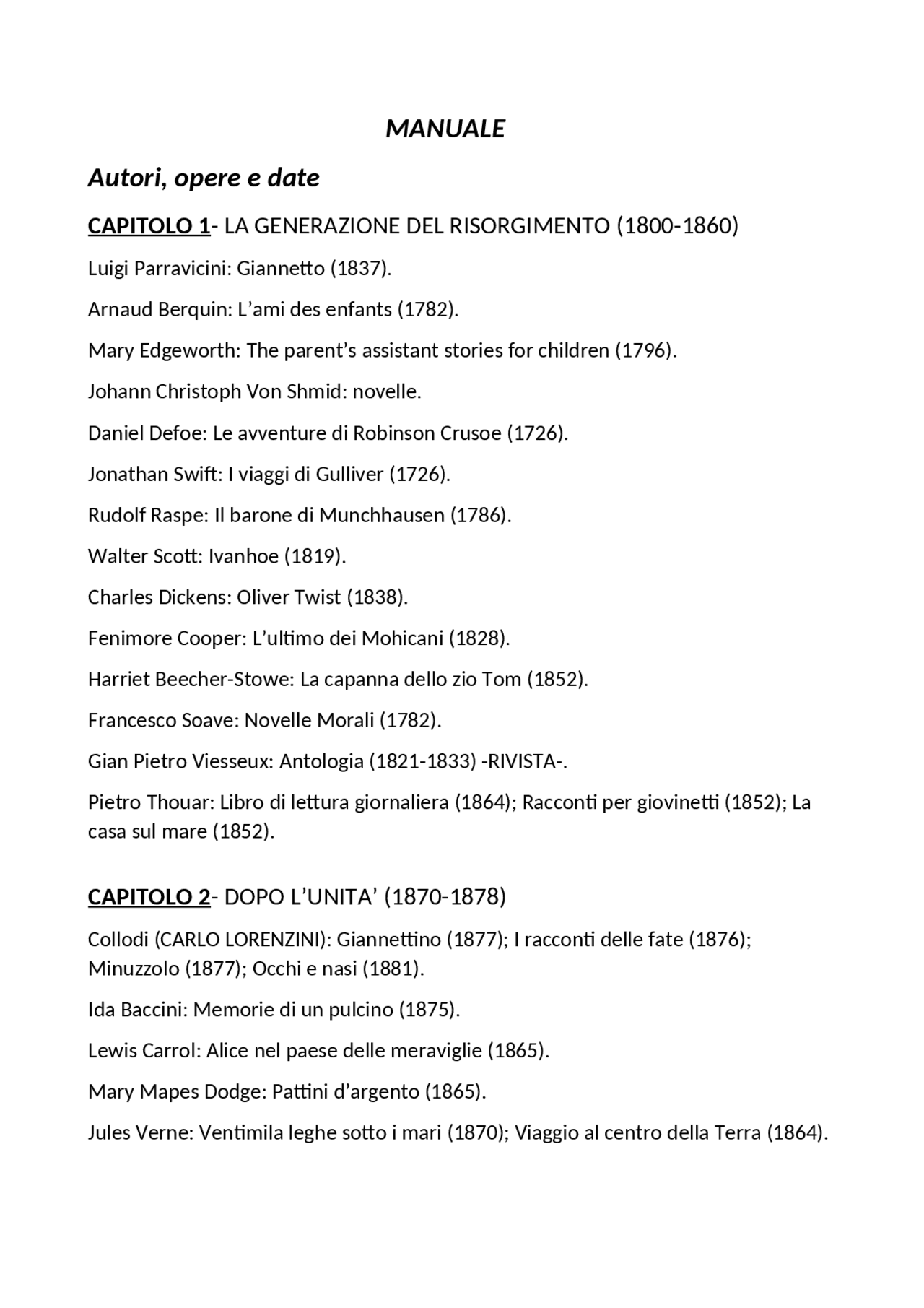 Letteratura Per Linfanzia Docsity