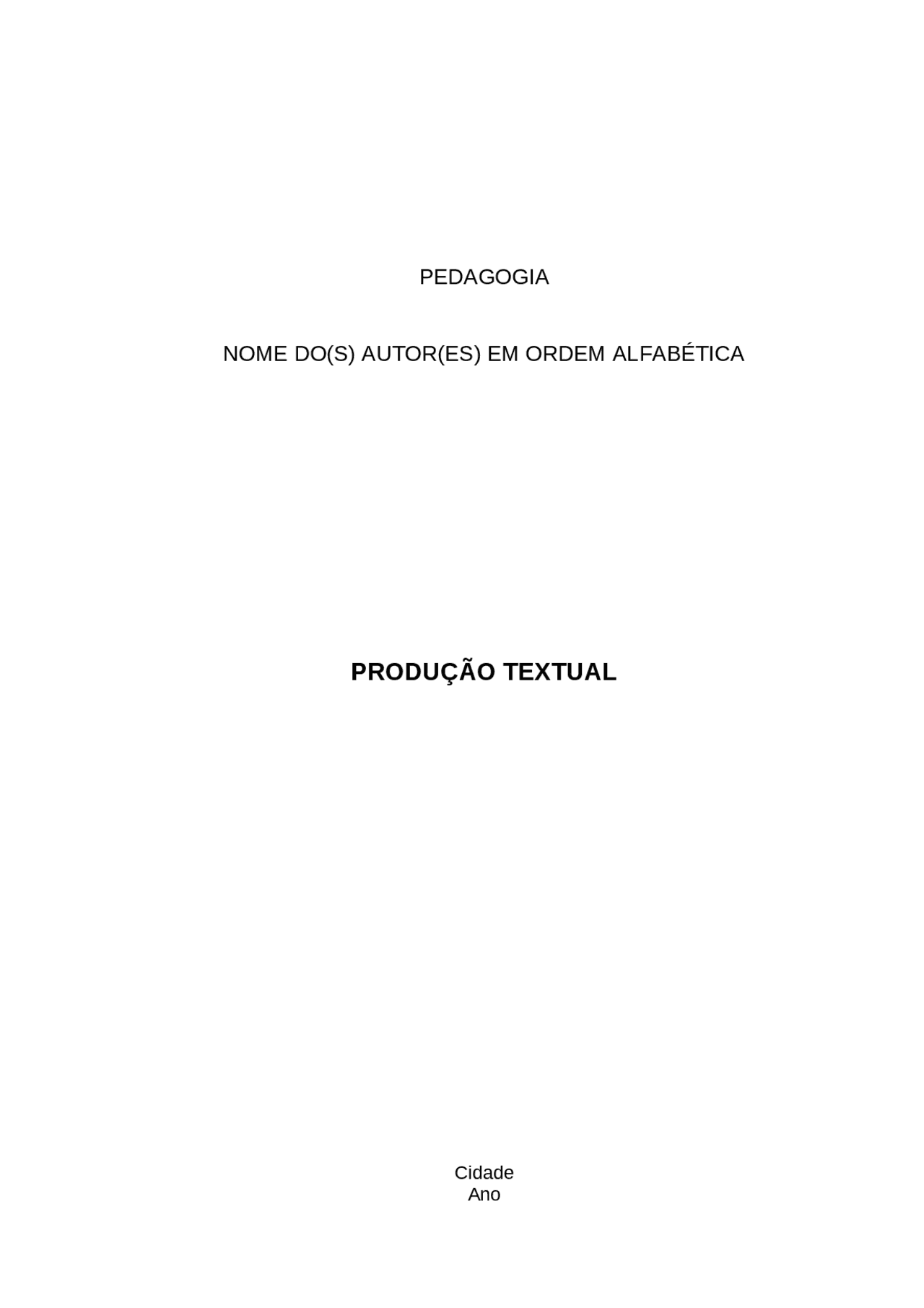 Modelo Portfólio Unopar Pedagogia Docsity