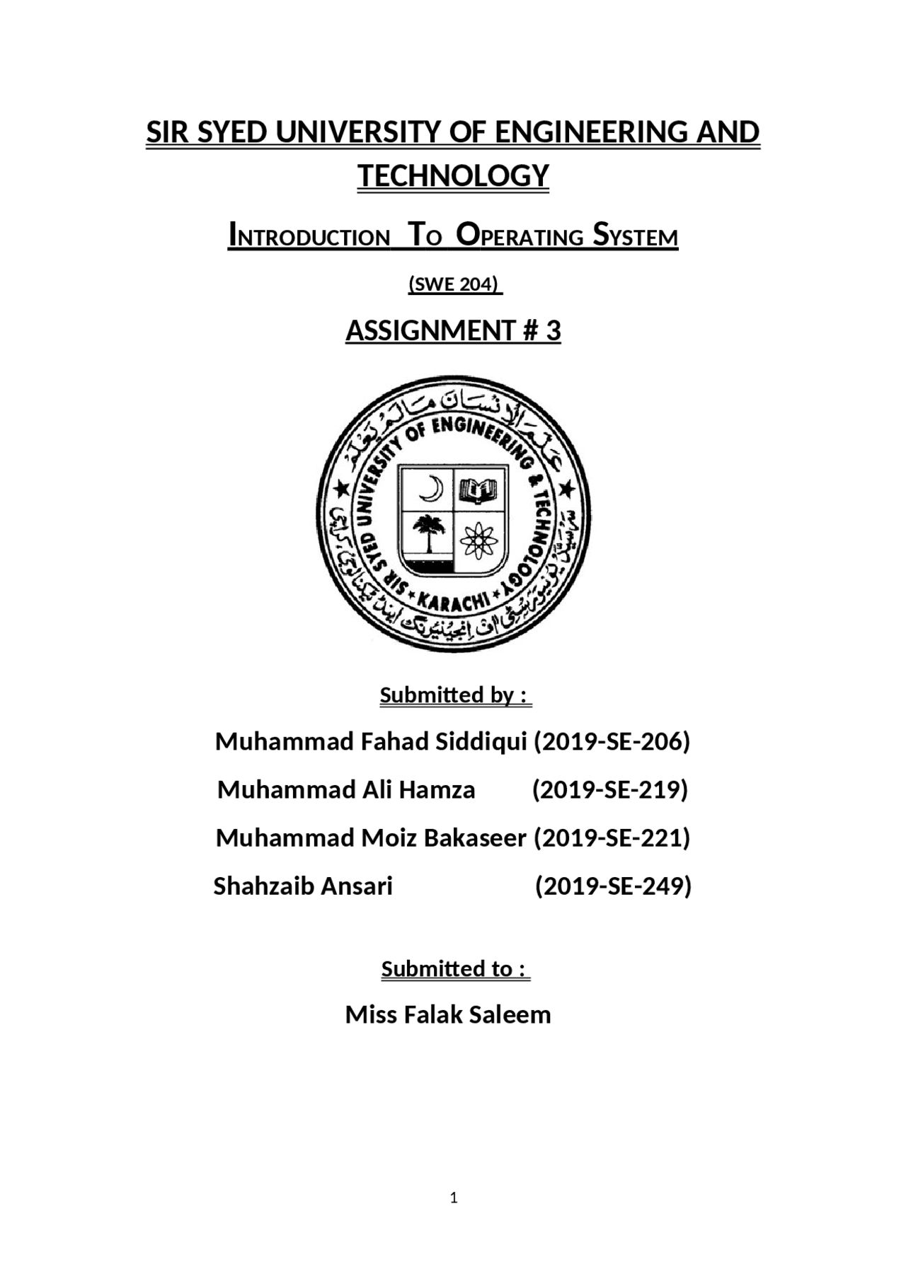 Operating System Assignment 3 Docsity
