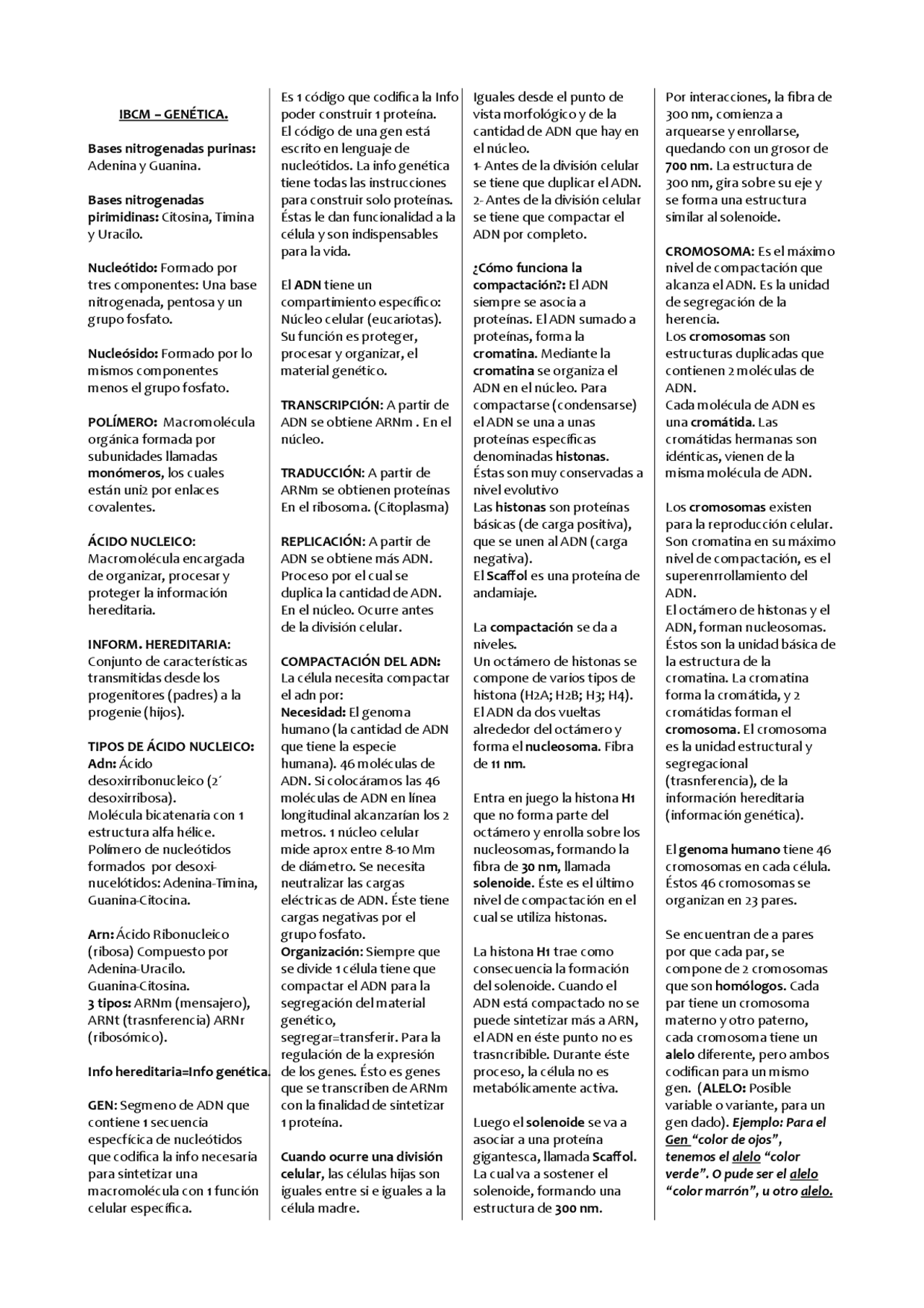 Resumen Ibcm Parcial Resúmenes De Biología Celular Y Molecular Docsity